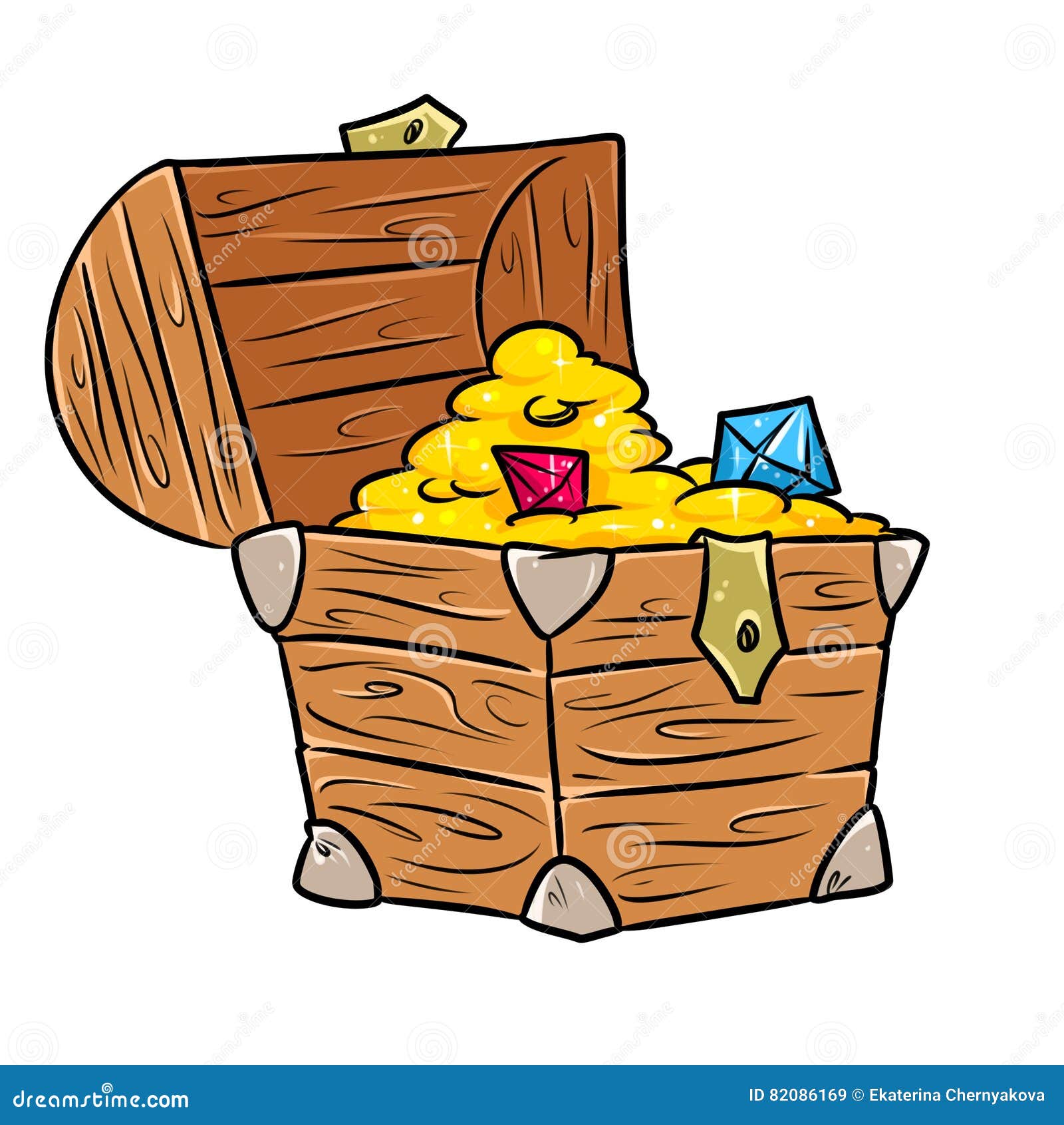 Cartoon Treasure Chest