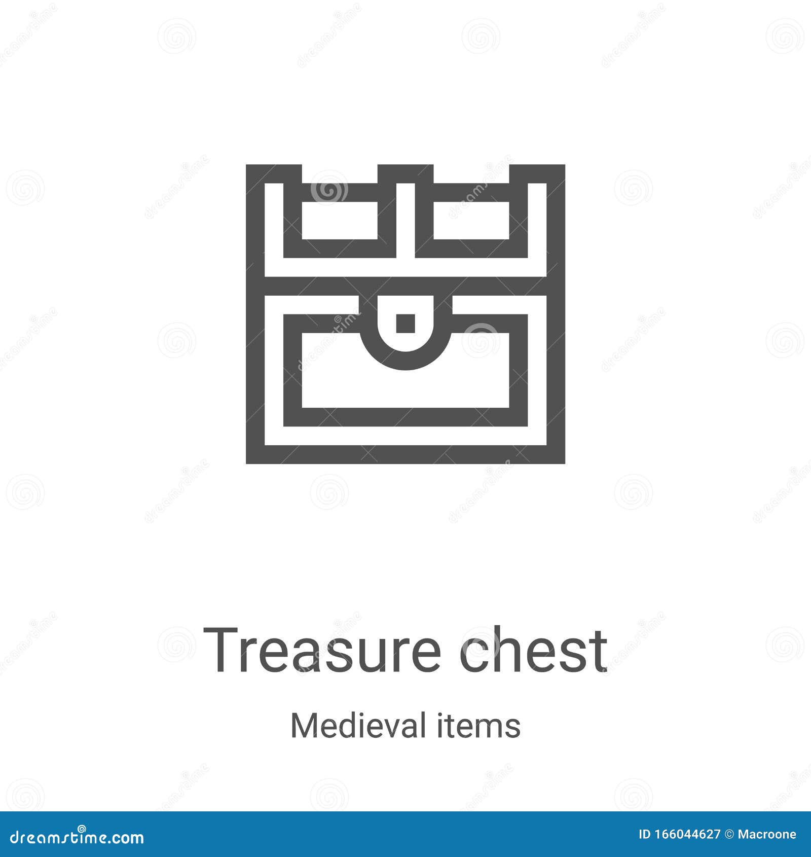 Treasure Map. Linear Icon. Stock Photo | CartoonDealer.com #86003610