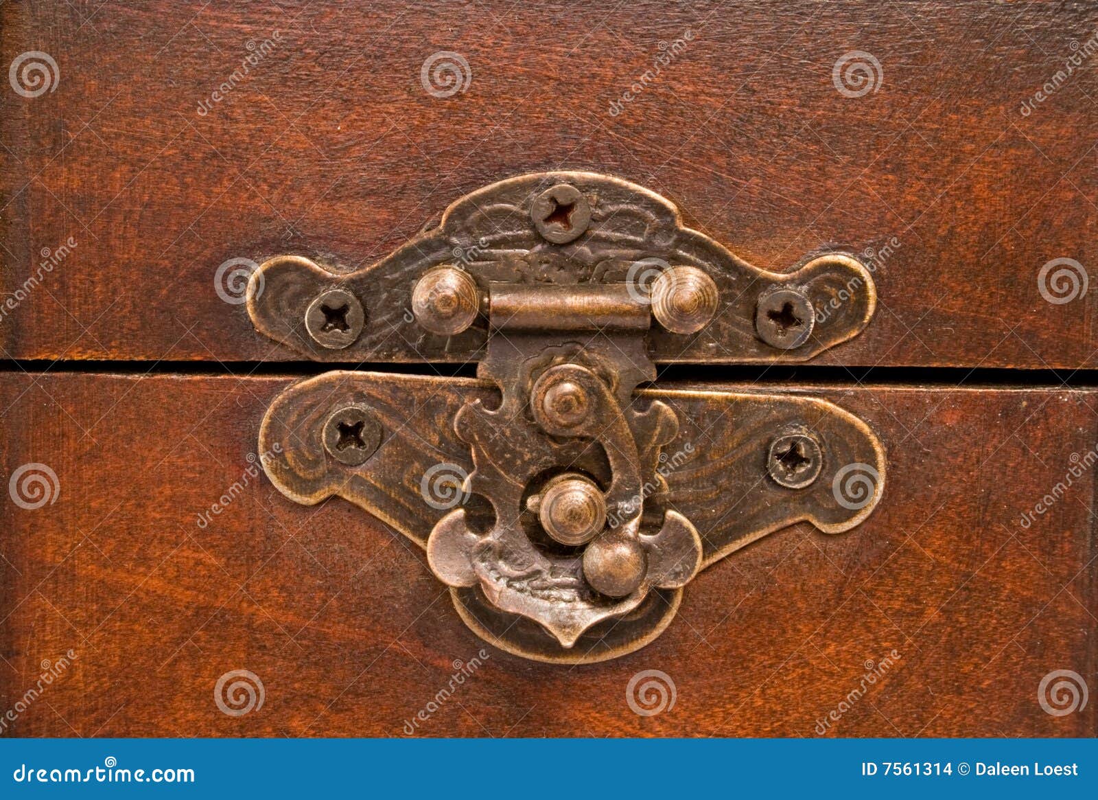 Treasure Chest Latch Stock Photo | CartoonDealer.com #7561314