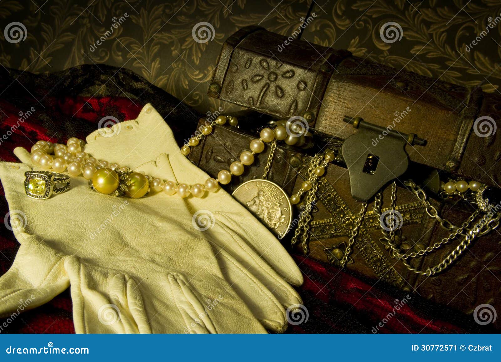 Treasure Chest stock image. Image of treasure, gold, booty - 30772571