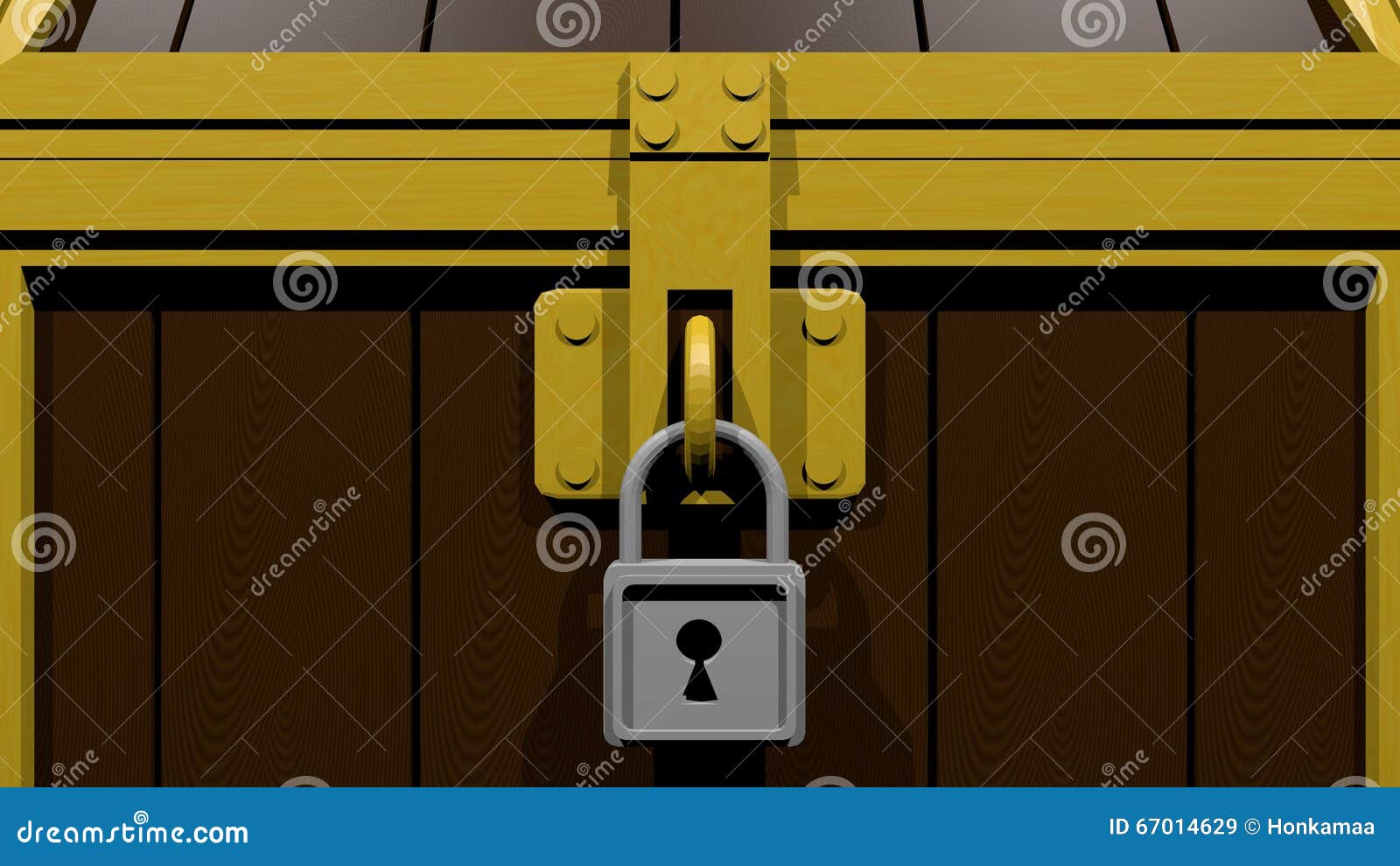 Treasure chest stock illustration. Illustration of unlock - 67014629