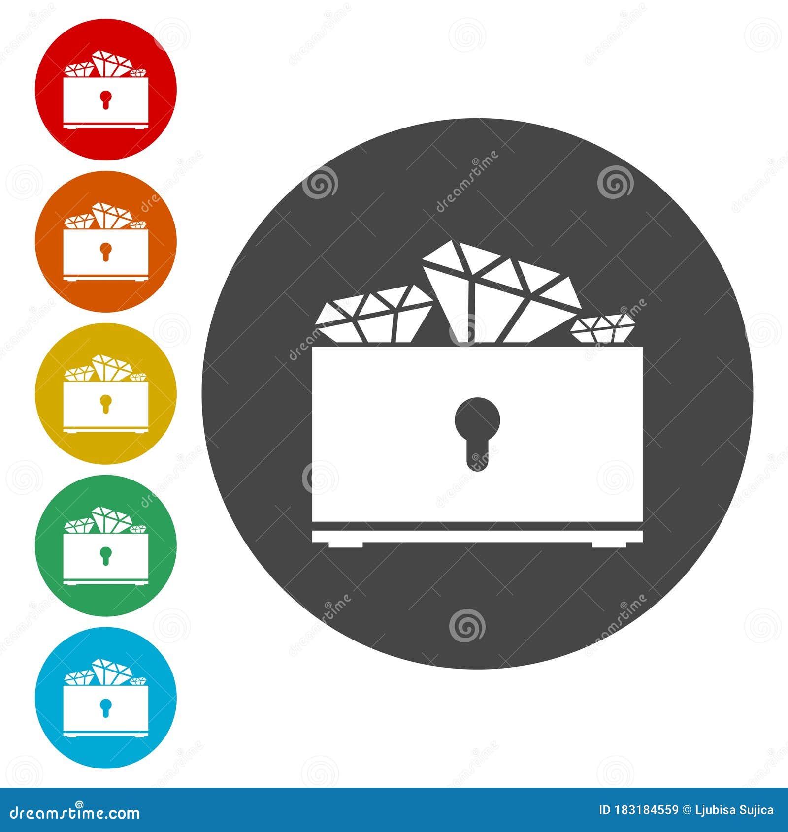 Treasure Chest Open Vector Icon Stock Vector - Illustration of ...