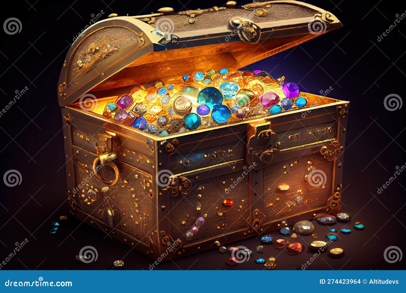 Treasure Chest Overflowing with Gold, Diamonds and Precious Gems Stock ... Treasure Chest Overflowing with Gold, Diamonds and Precious Gems Stock ...