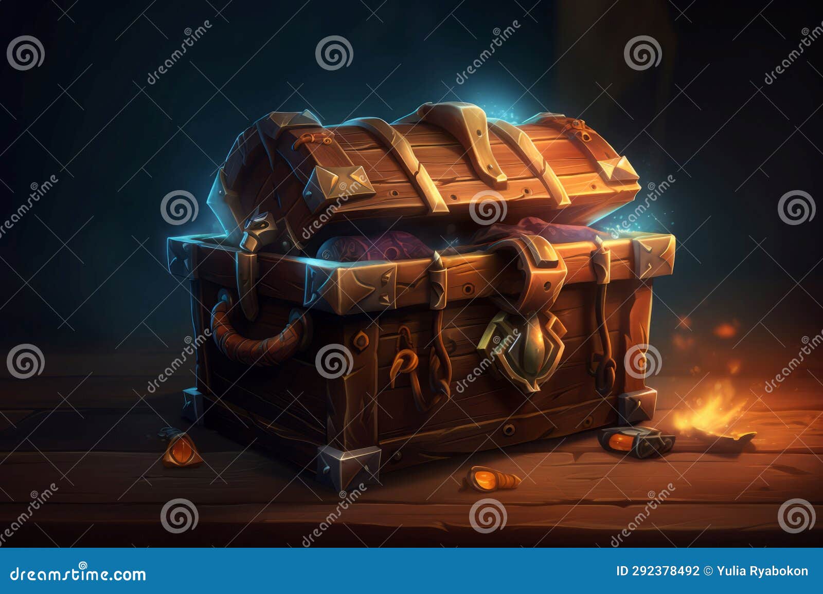 Treasure Chest Pirate. Generate Ai Stock Photo - Image of money, metal: 292378492