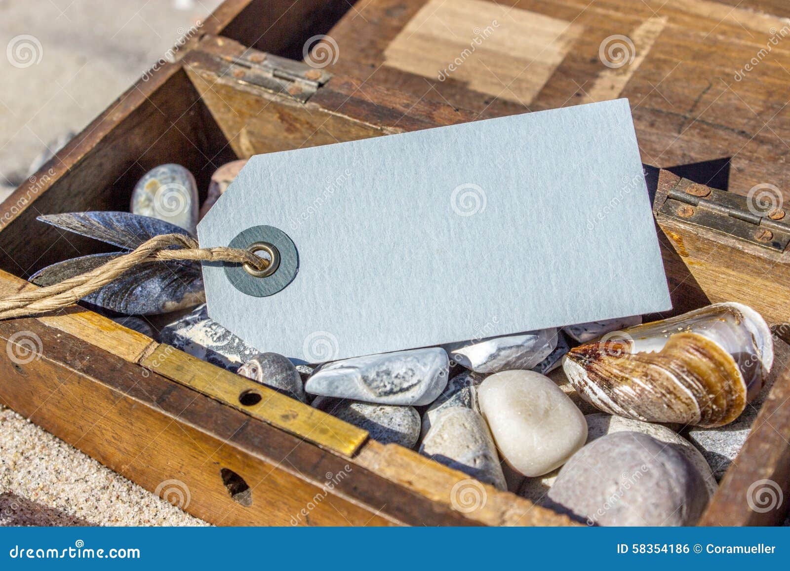 Treasure Chest stock photo. Image of wooden, card, sandy - 58354186