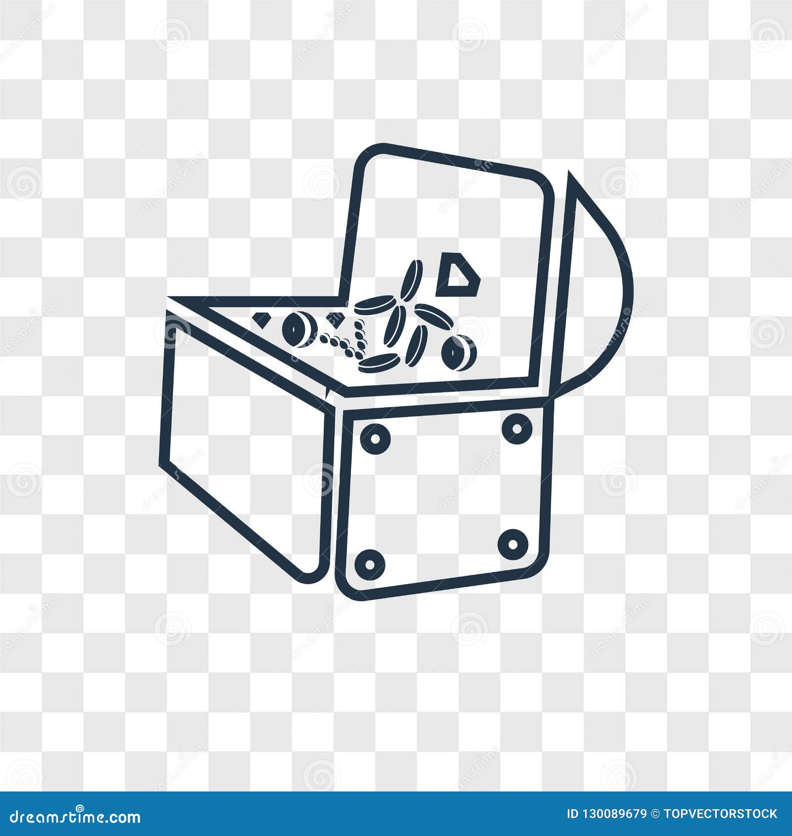 Treasure Map. Linear Icon. Stock Photo | CartoonDealer.com #86003610