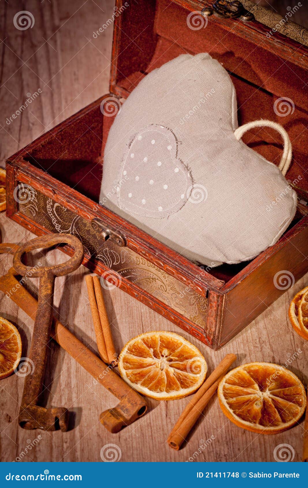 Treasure heart stock photo. Image of brown, chest, valentine - 21411748