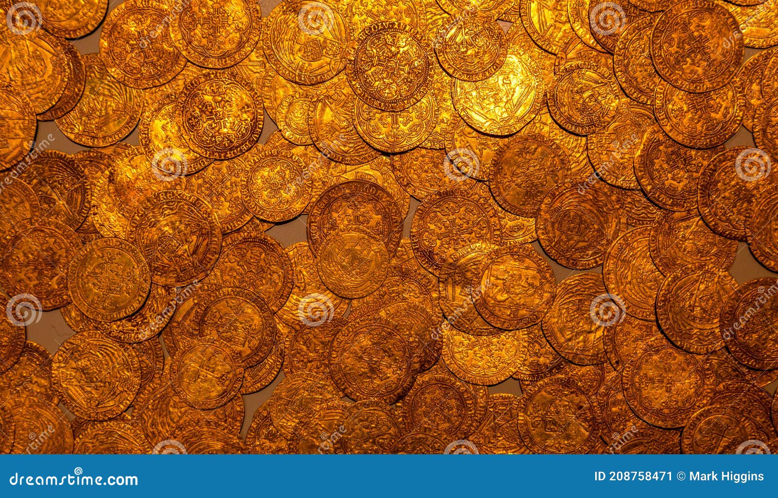 Treasure Hoard Of Coins Stock Photo | CartoonDealer.com #208758471