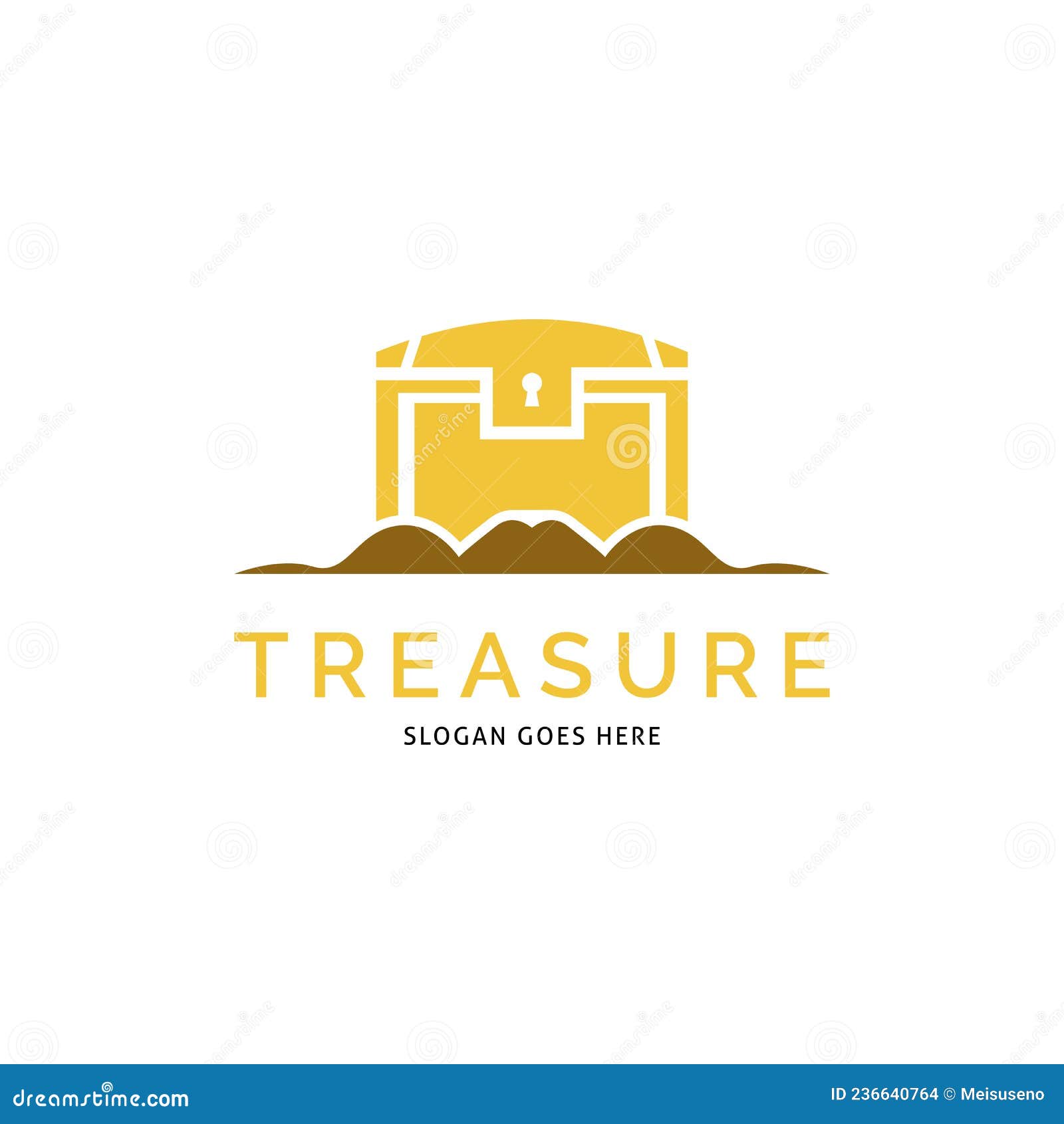 Treasure Icon Vector Logo Template Illustration Design Stock Vector ...