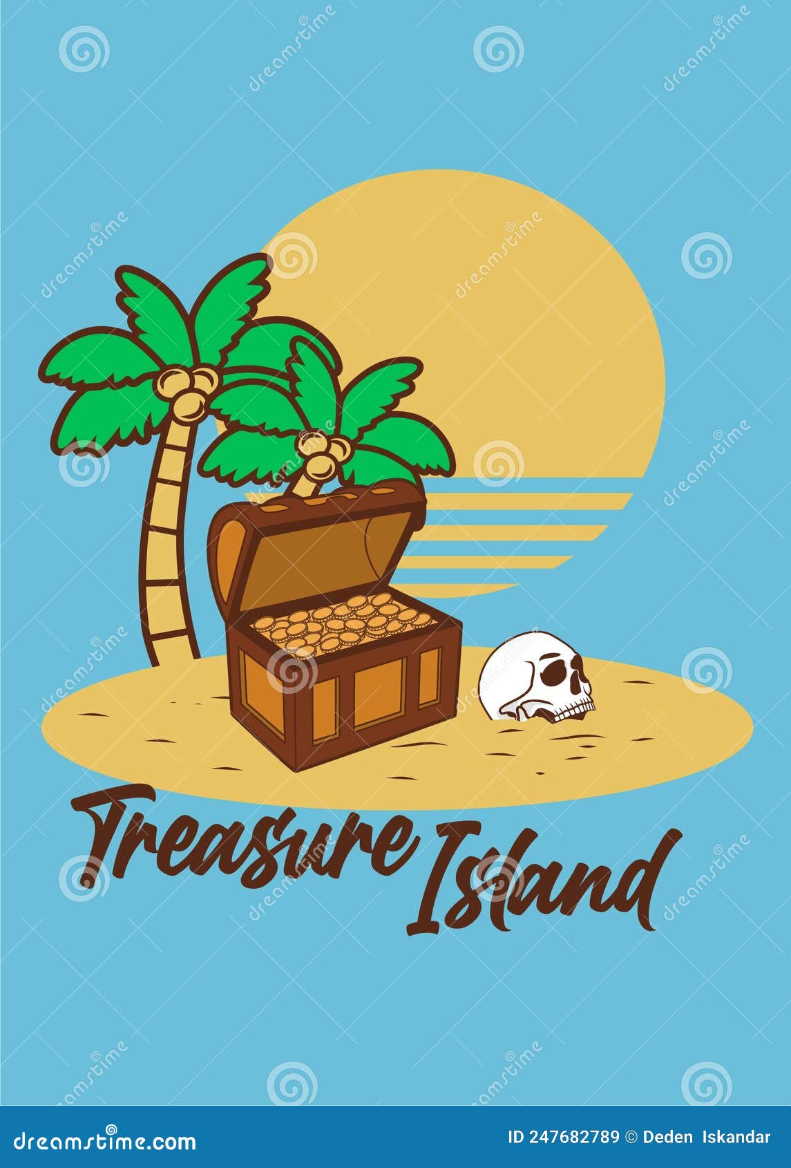 TREASURE ISLAND.cdr Cartoon Vector | CartoonDealer.com #247682789