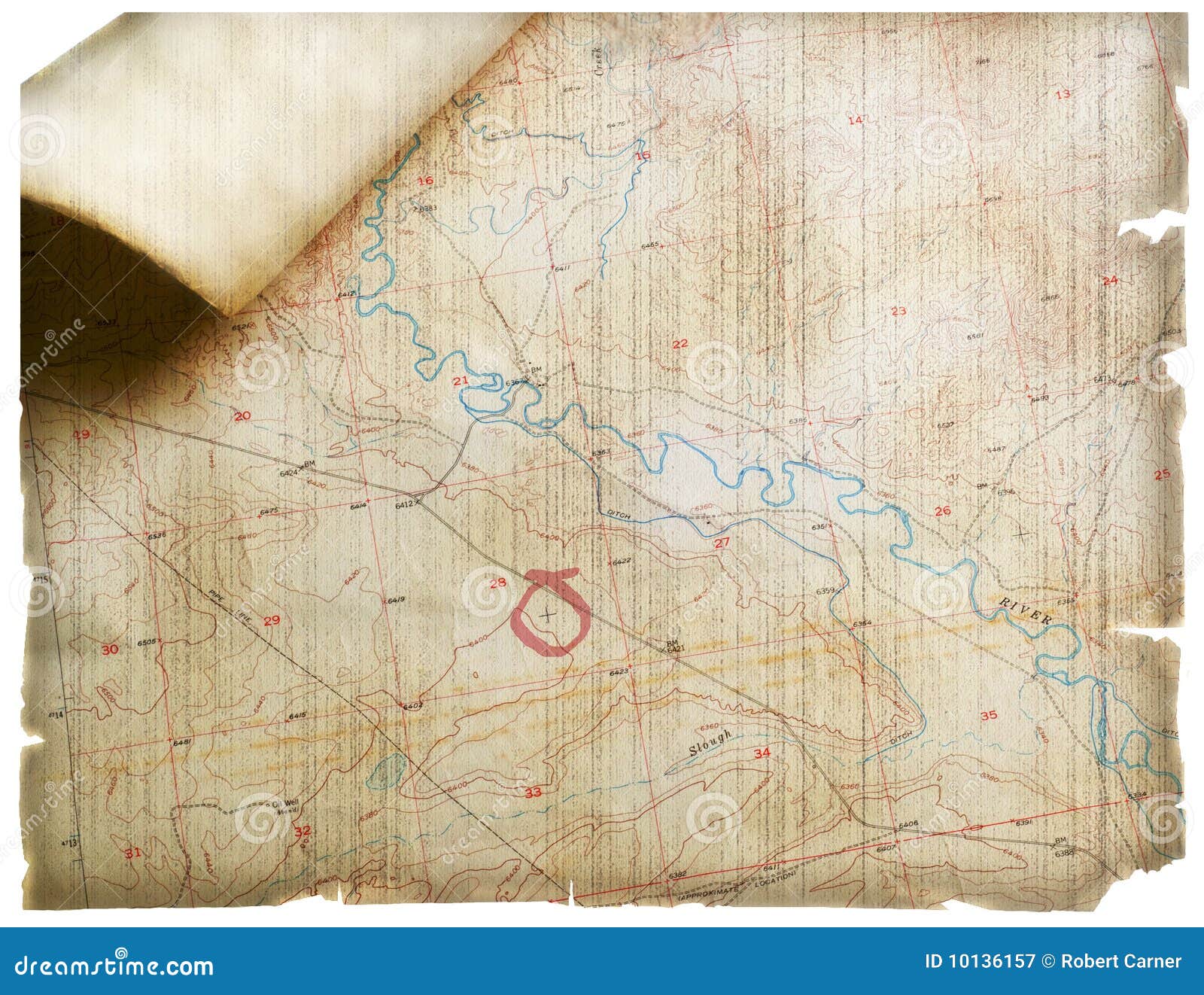 Treasure map stock image. Image of hiking, elevation - 10136157