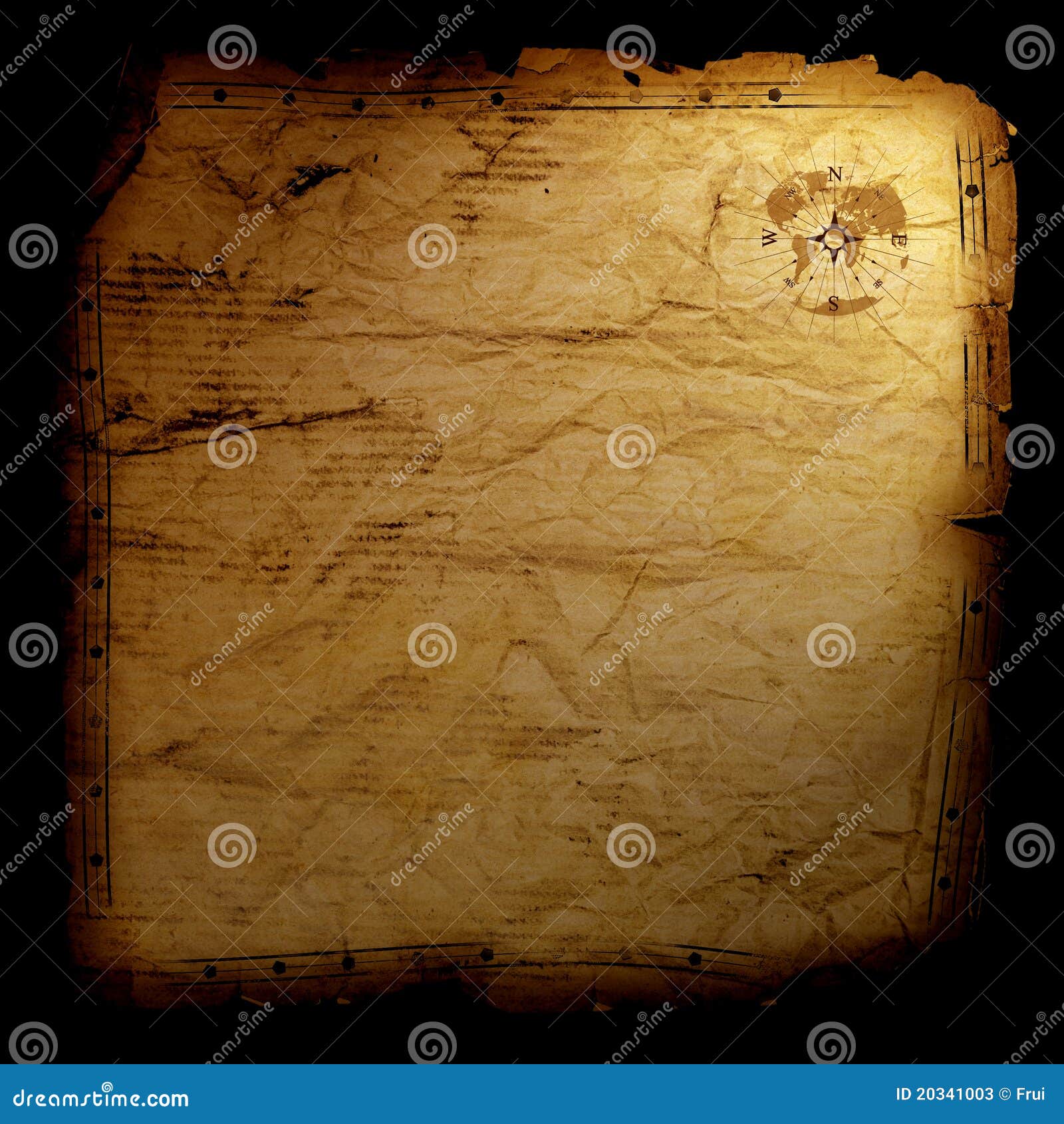 Treasure map - on black stock image. Image of travel - 20341003