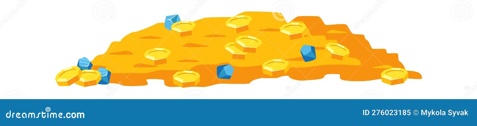 Treasure Pile with Diamonds Stock Vector - Illustration of gemstone ...