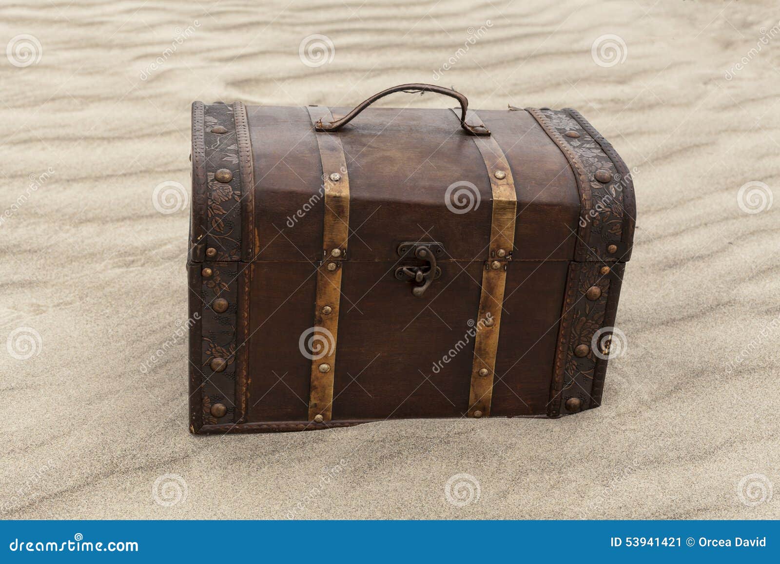 Treasure in the Sand stock image. Image of finance, crate - 53941421