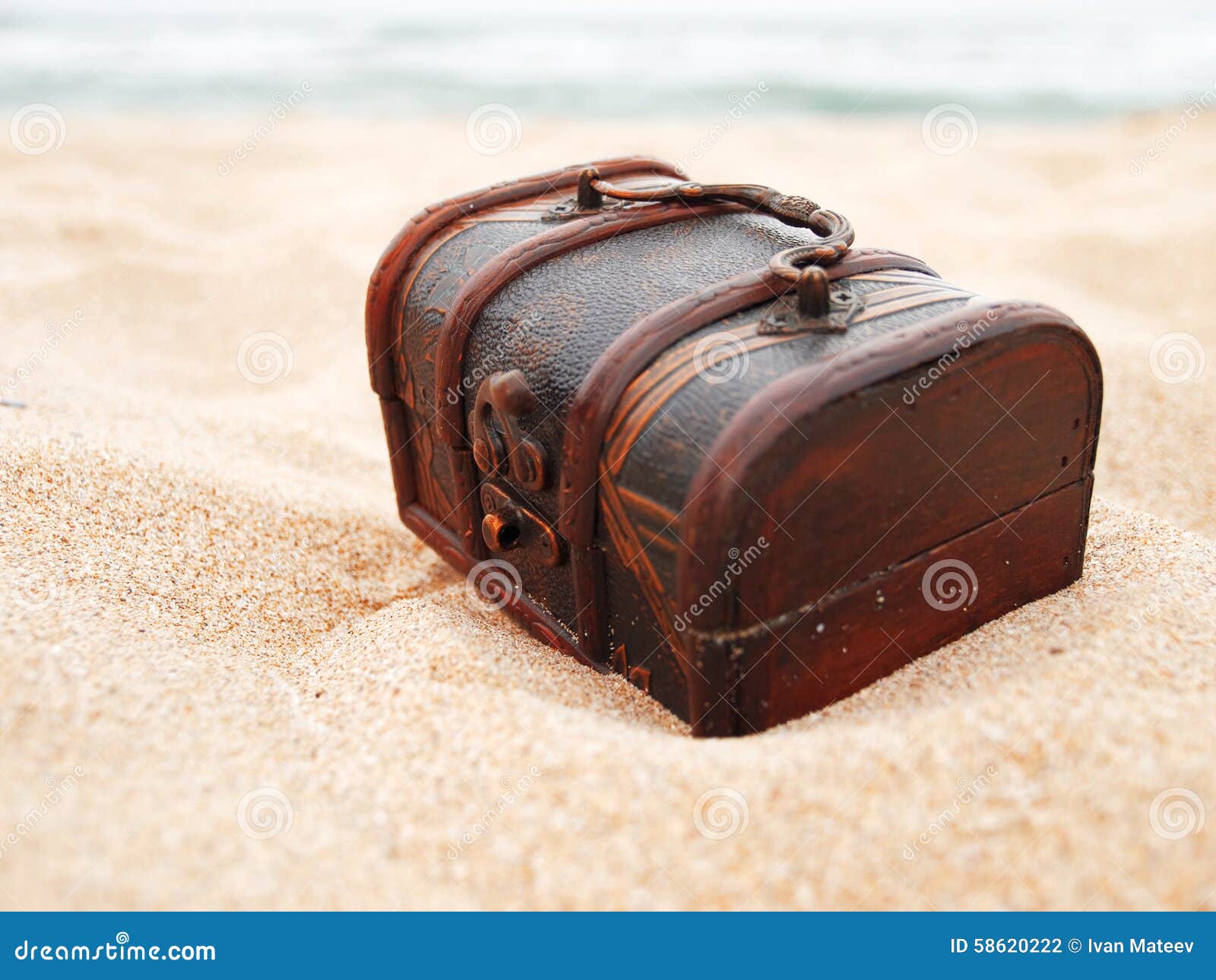 Treasure in the sand stock photo. Image of treasure, outdoors - 58620222