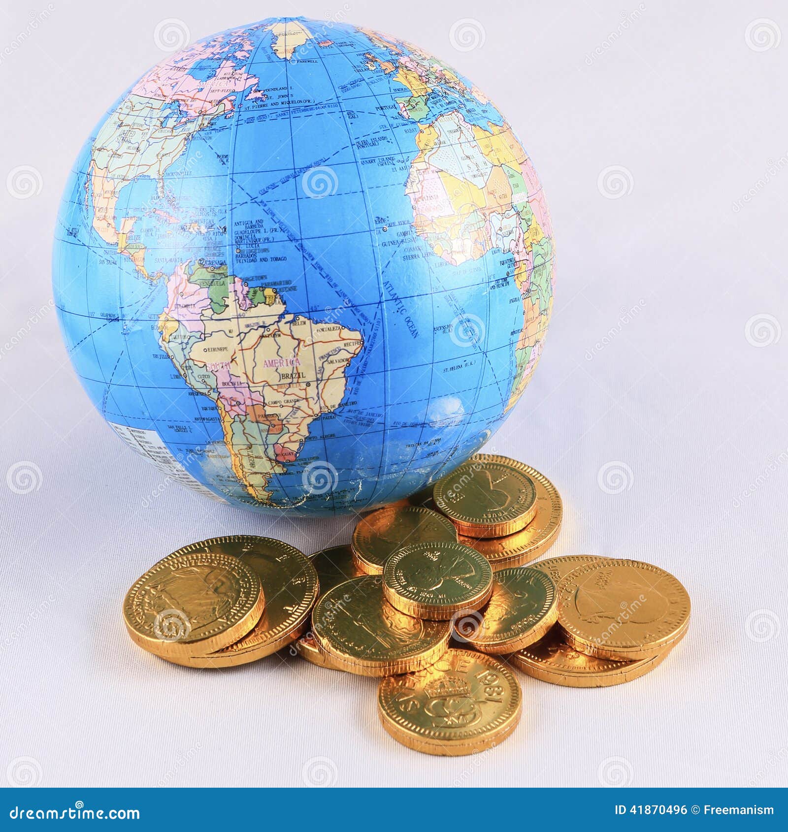 Treasure of the world stock photo. Image of globe, growth - 41870496
