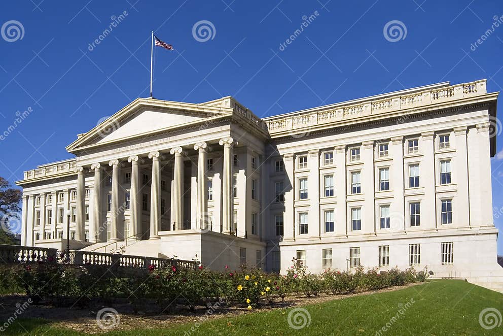 Treasury Department Building Stock Photo - Image of deficit, bank: 1654180