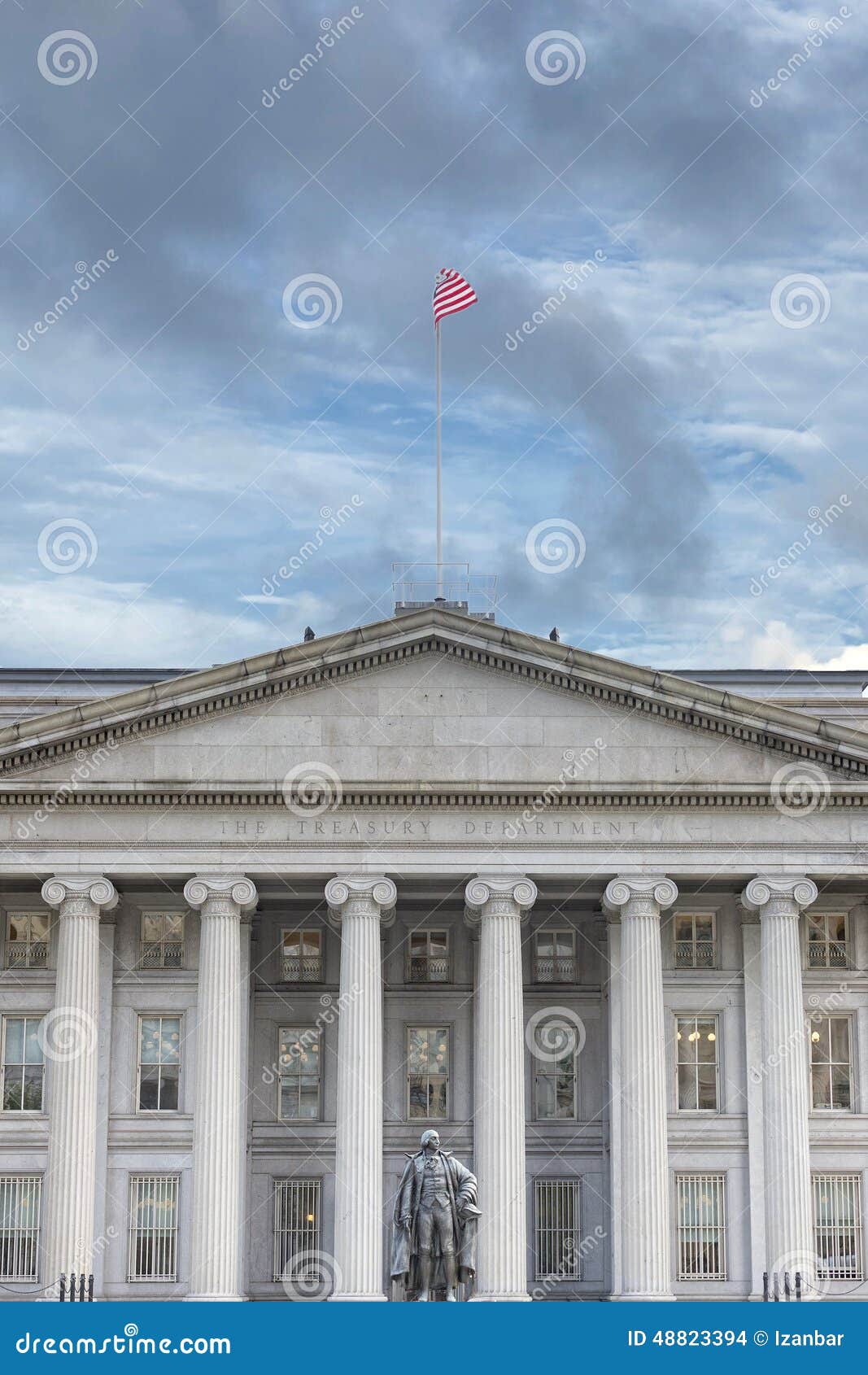 Treasury Department Building in Washington Stock Photo - Image of ...