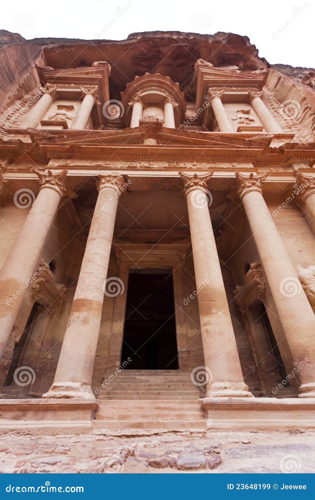 The Treasury in Petra - Jordan Stock Image - Image of treasury, roman ...