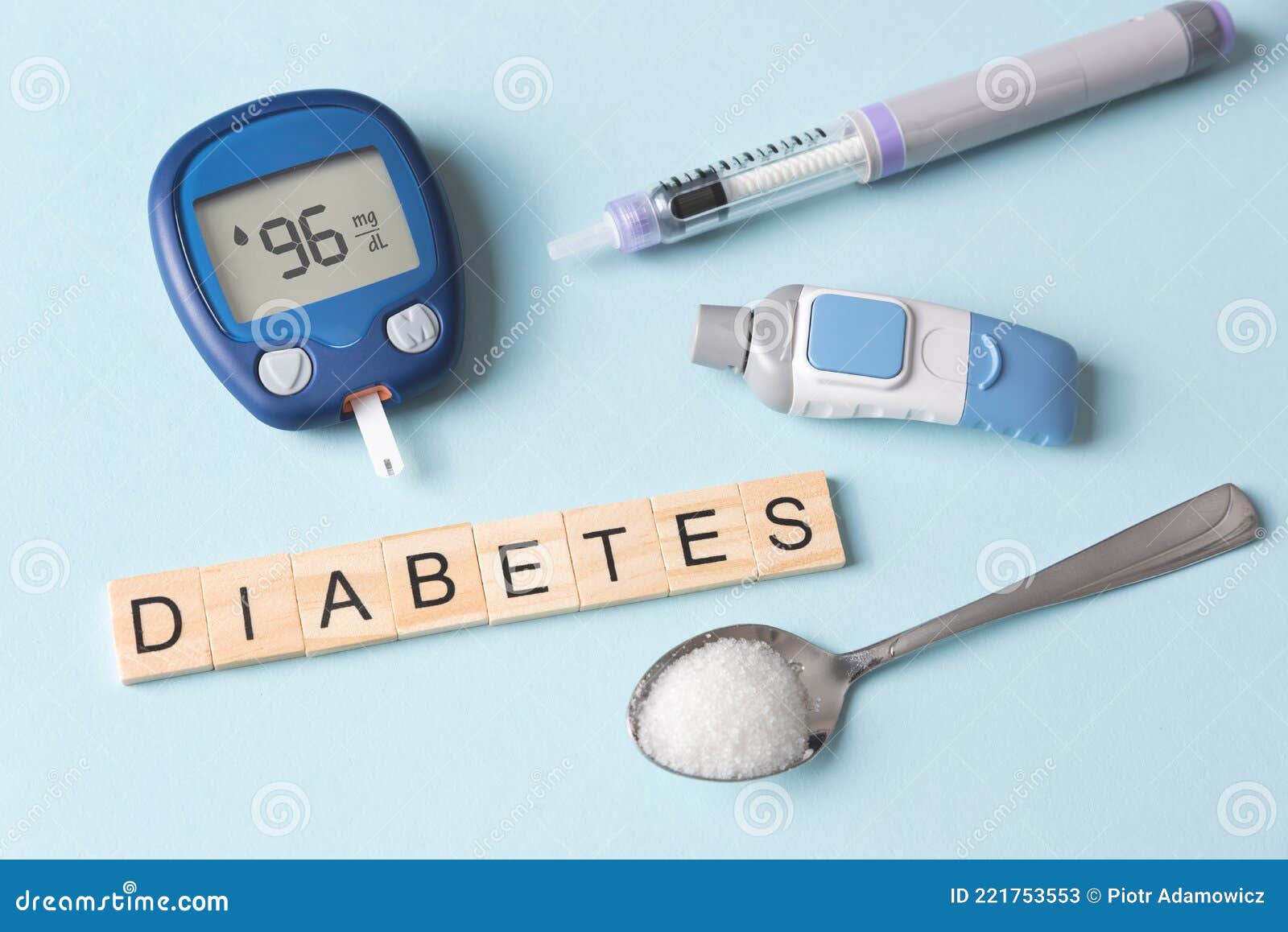 Treatment and Controlling Diabetes Concept Stock Image - Image of ...