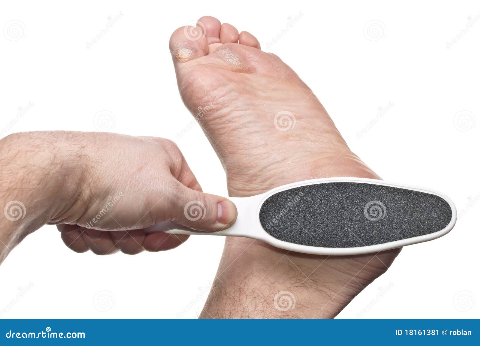 Treatment of hard skin stock image. Image of grooming - 18161381