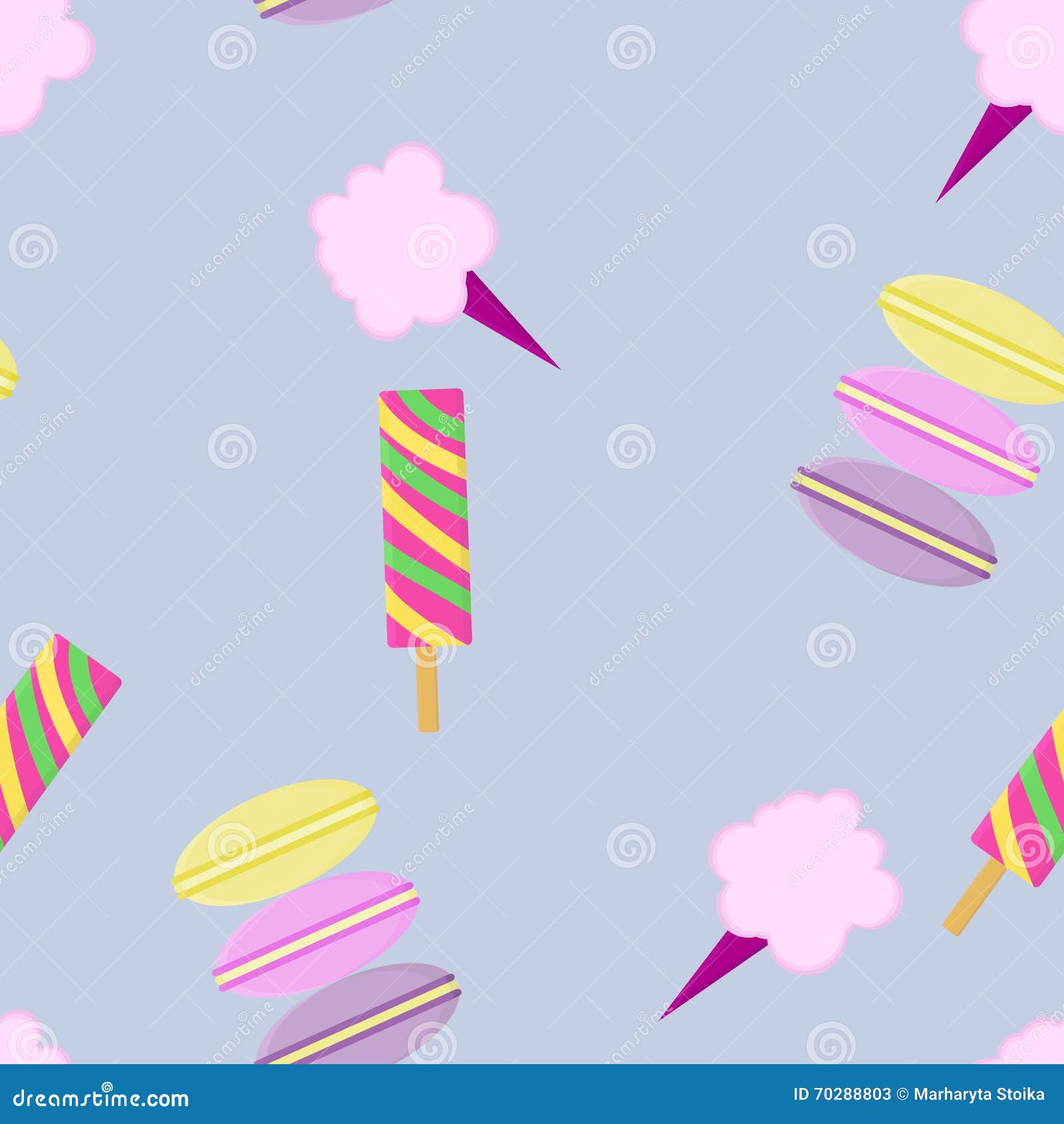 Treats for Kids. Seamless Pattern Background. Stock Vector ...
