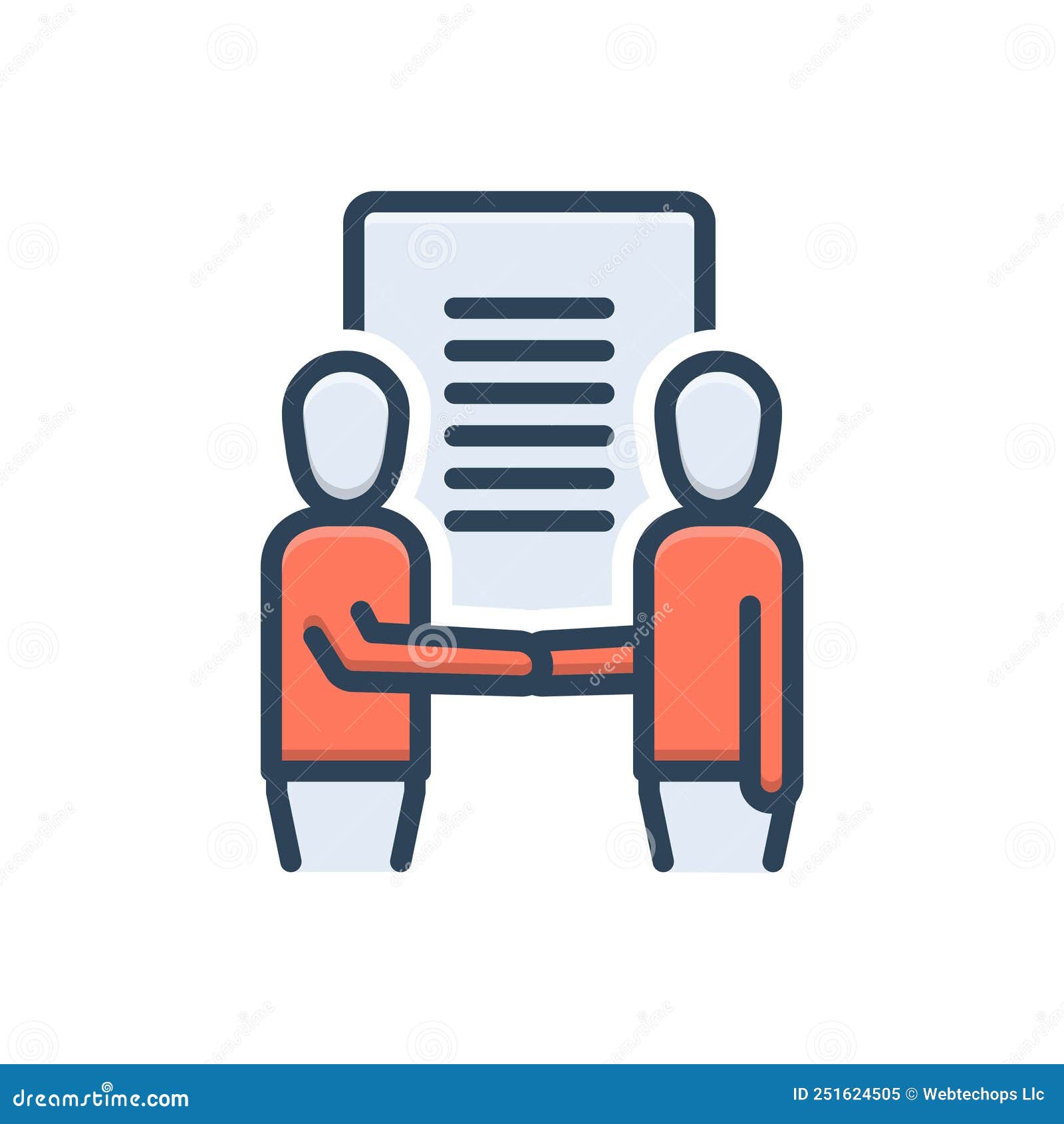 Color Illustration Icon for Treaty, Agreement and Pact Stock ...