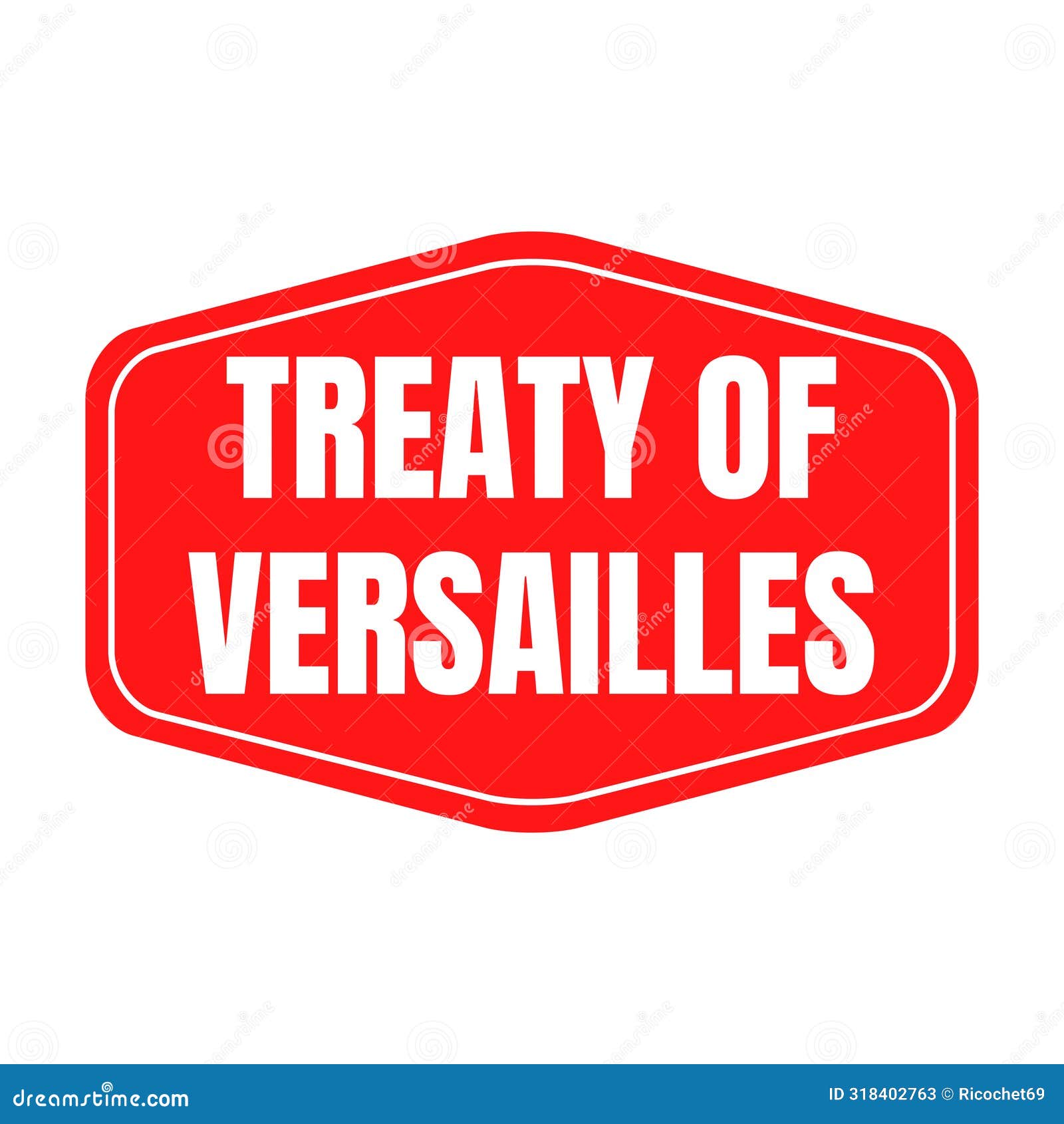 Treaty of Versailles Symbol Stock Illustration - Illustration of ...