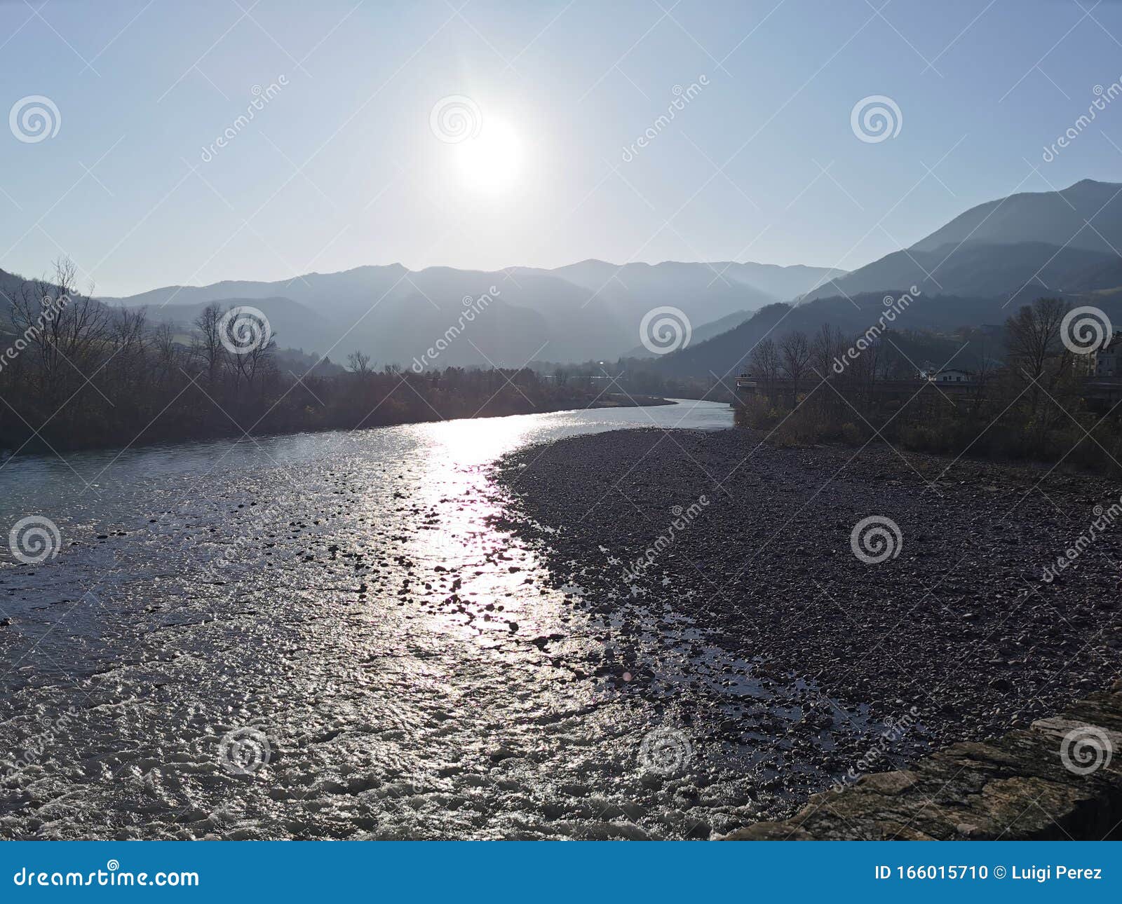 Trebbia River Bobbio stock photo. Image of bobbio, river - 166015710