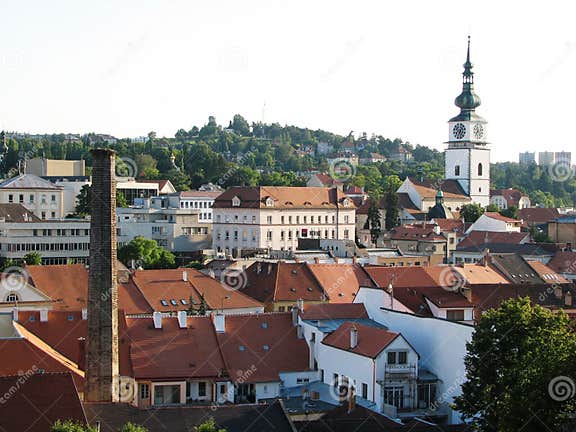 Trebic stock image. Image of trebic, town, tower, unesco - 12292561
