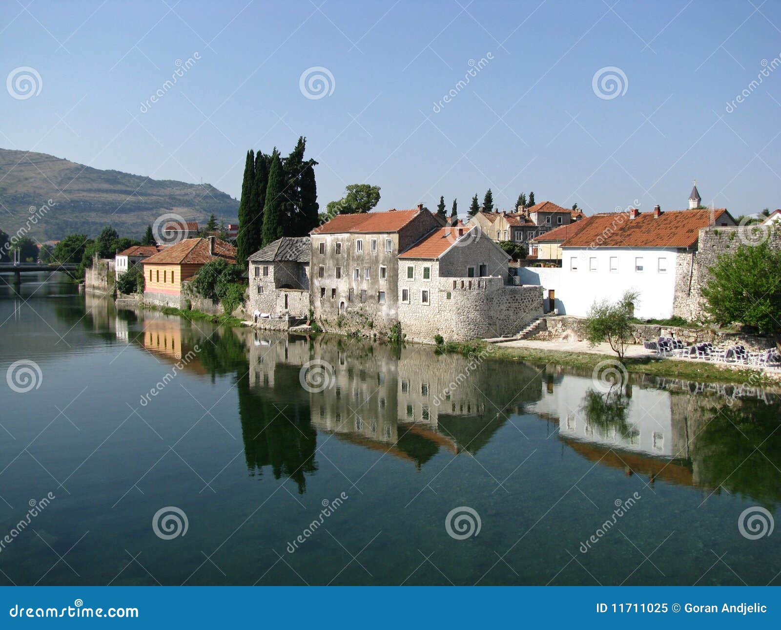 Trebinje old town stock image. Image of houses, travel - 11711025