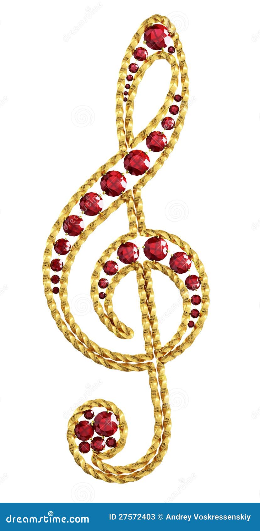 Treble Clef stock illustration. Illustration of shiny - 27572403