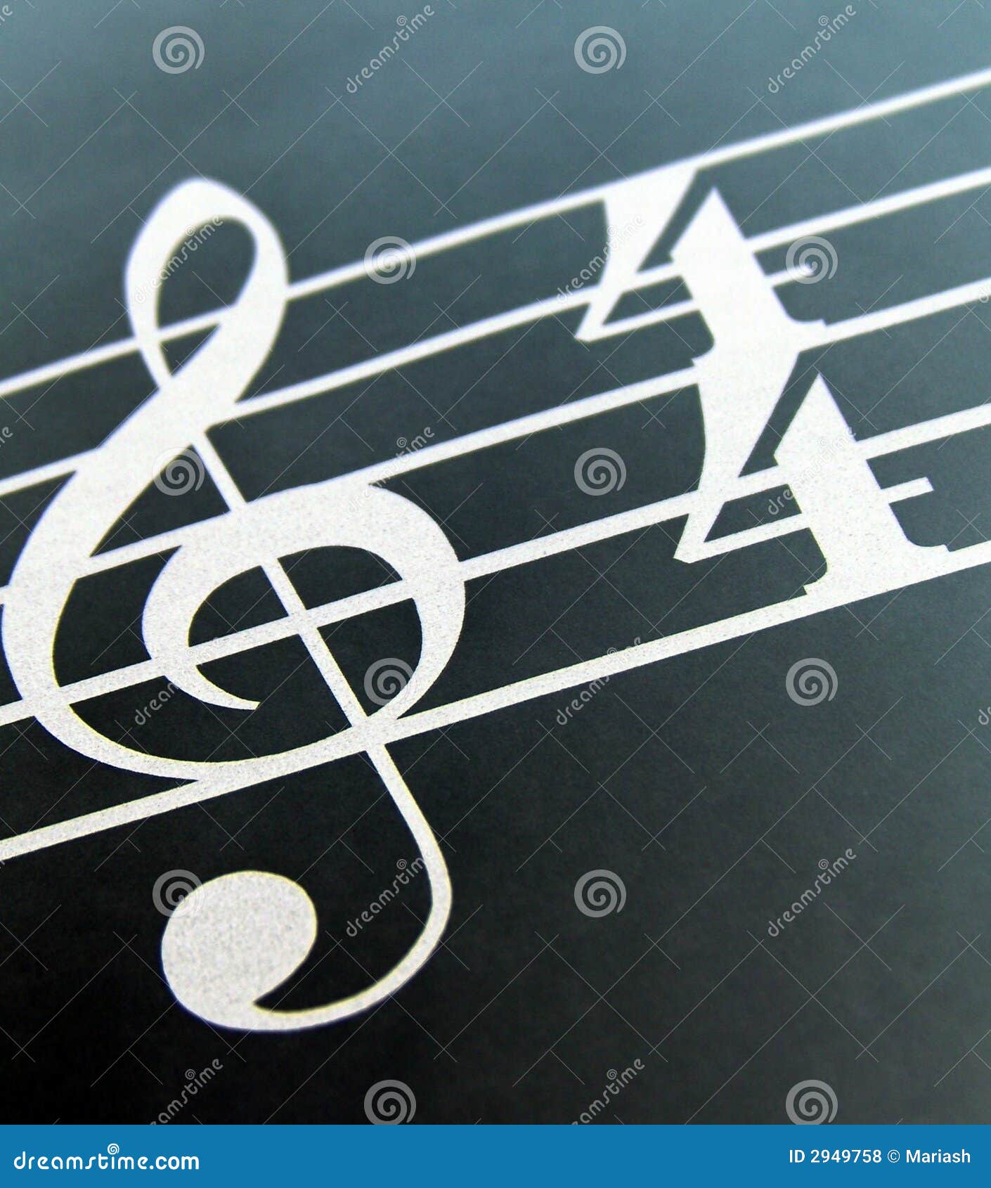 Treble Clef Tattoo On Her Neck Royalty-Free Stock Image | CartoonDealer ...