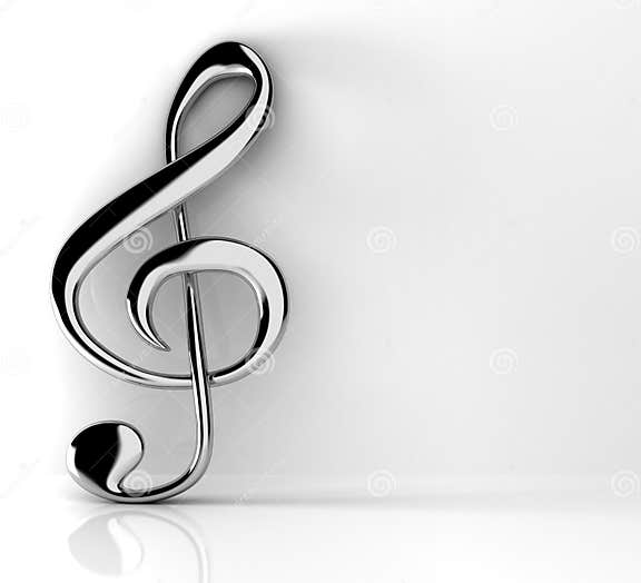 Treble clef stock illustration. Illustration of shine - 8875974