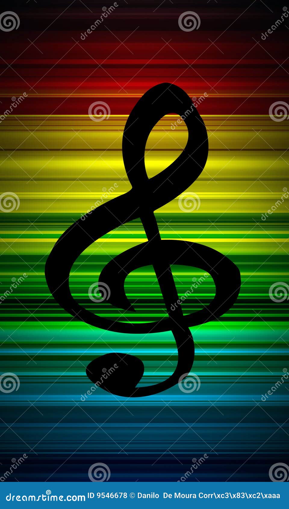 Treble clef background stock illustration. Illustration of composer ...
