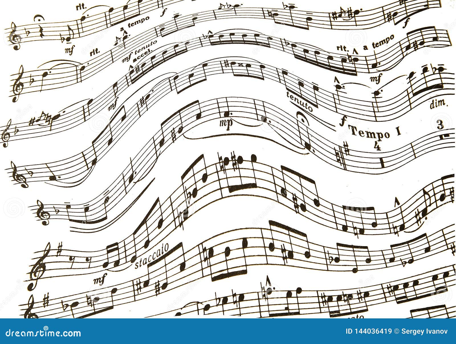 Treble Clef and Bass Clef Notes on the Stave Stock Illustration ...