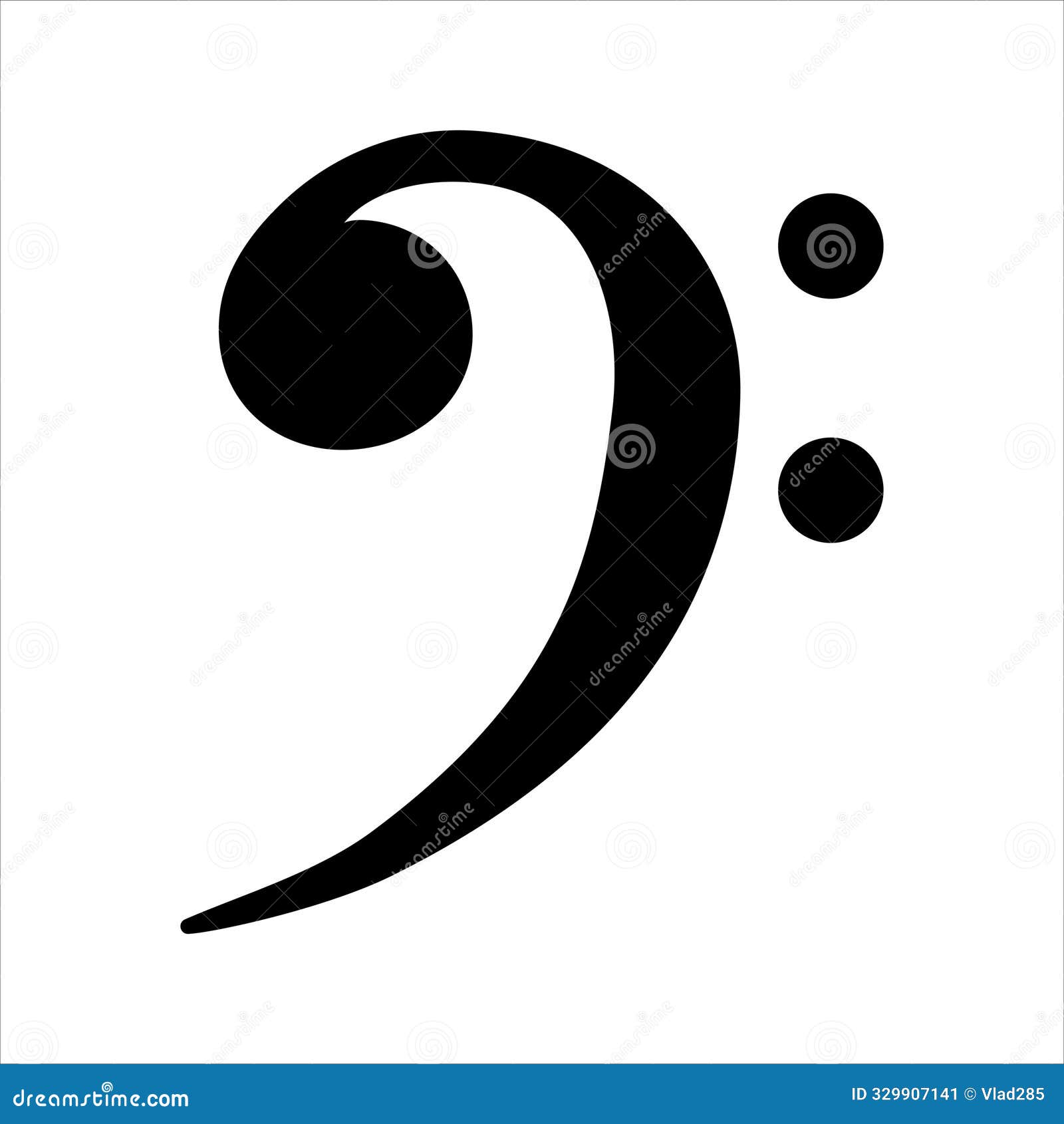 The Symbol Of A Treble Clef. Cartoon Vector | CartoonDealer.com #328278673