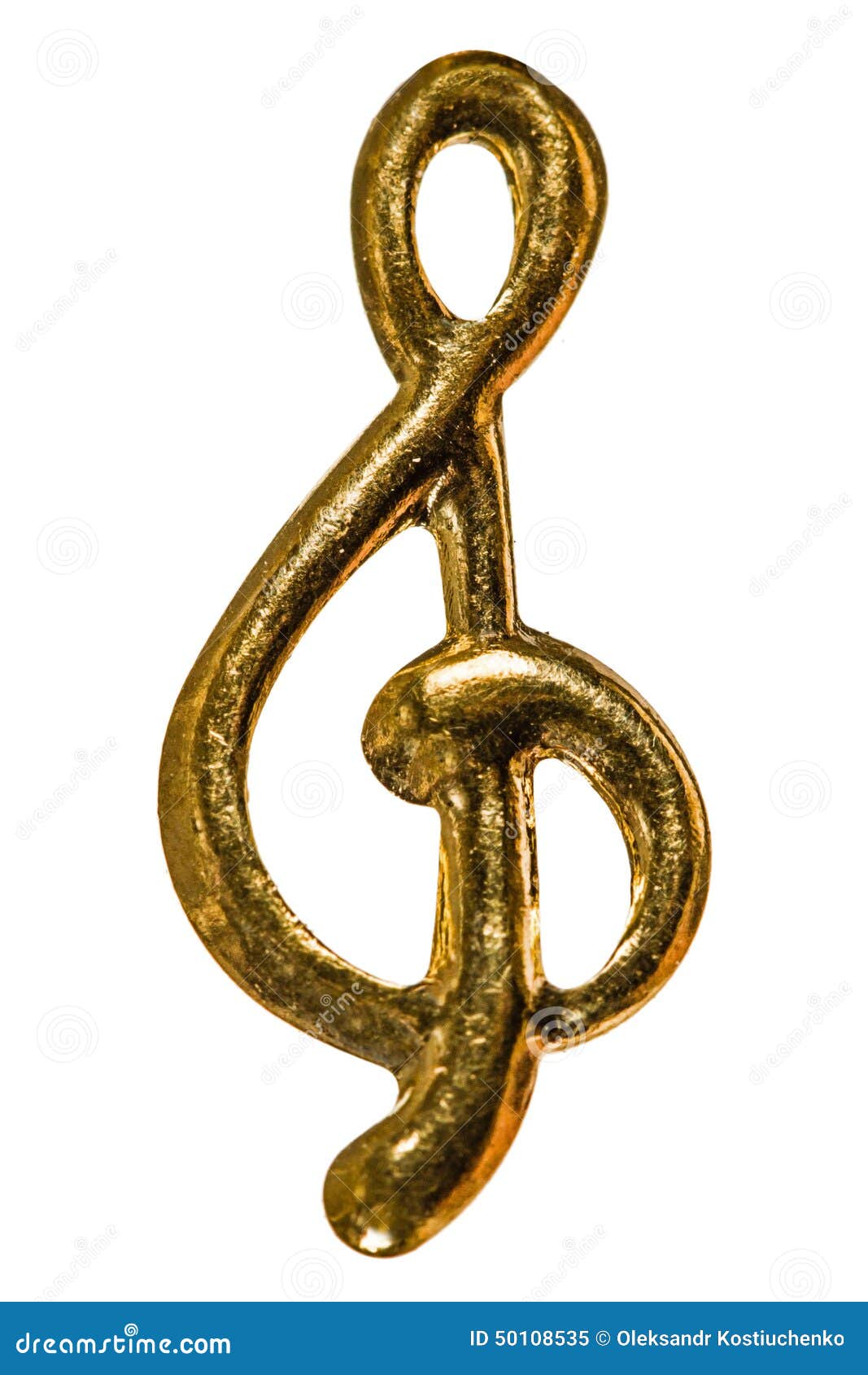 Treble Clef, Decorative Element, Isolated on White Background Stock ...