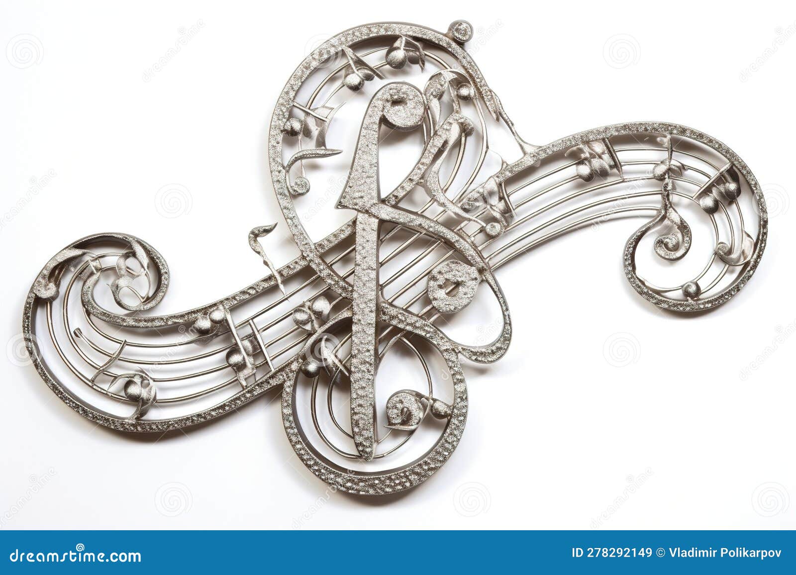 Treble Clef Isolated on White Background. Generated by AI Stock ...