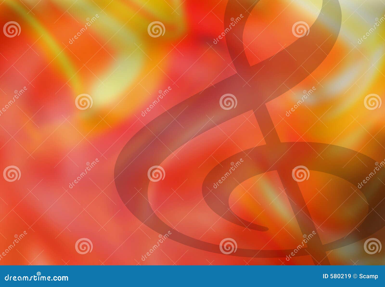 Treble Clef Music Notes Background Stock Illustration - Illustration of ...