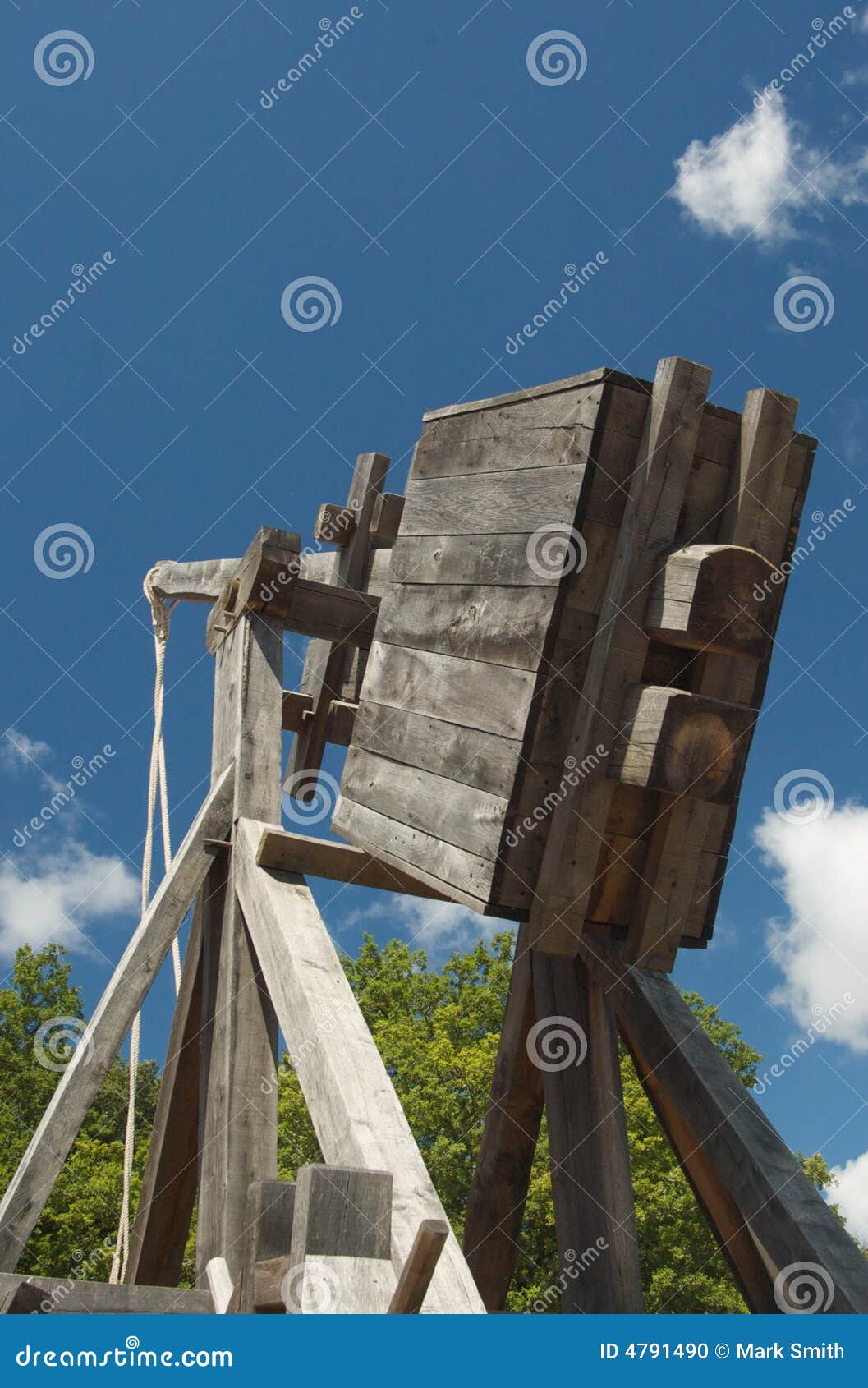 Trebuchet and mangonel stock photo. Image of historical - 4791490