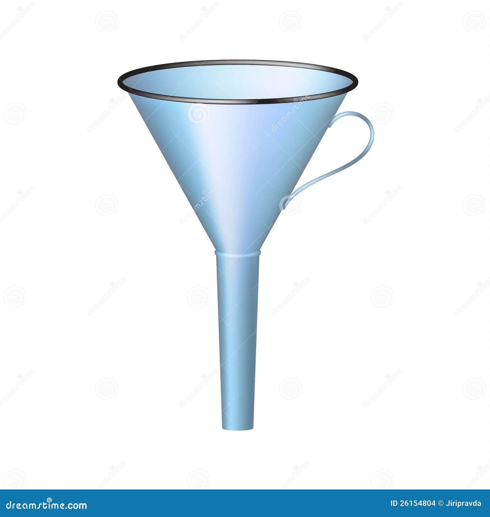 Trechter vector illustratie. Illustration of kegel, geïsoleerd - 26154804