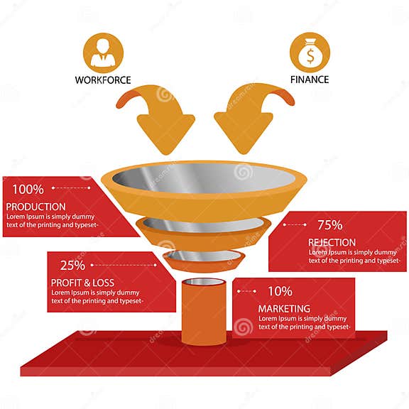 Trechter vector illustratie. Illustration of illustrator - 46508377