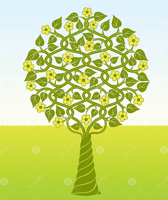 Tree. stock vector. Illustration of decoration, frame - 2575870