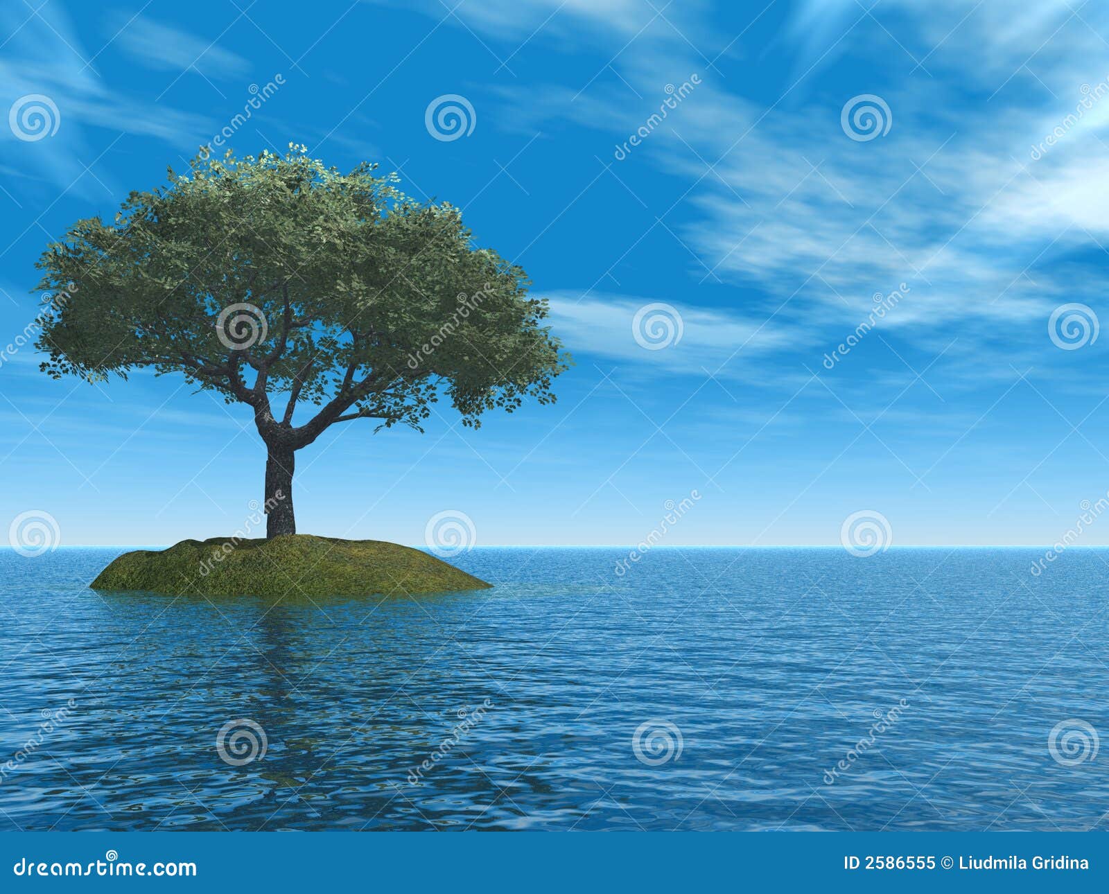 Tree stock illustration. Illustration of ocean, coast - 2586555