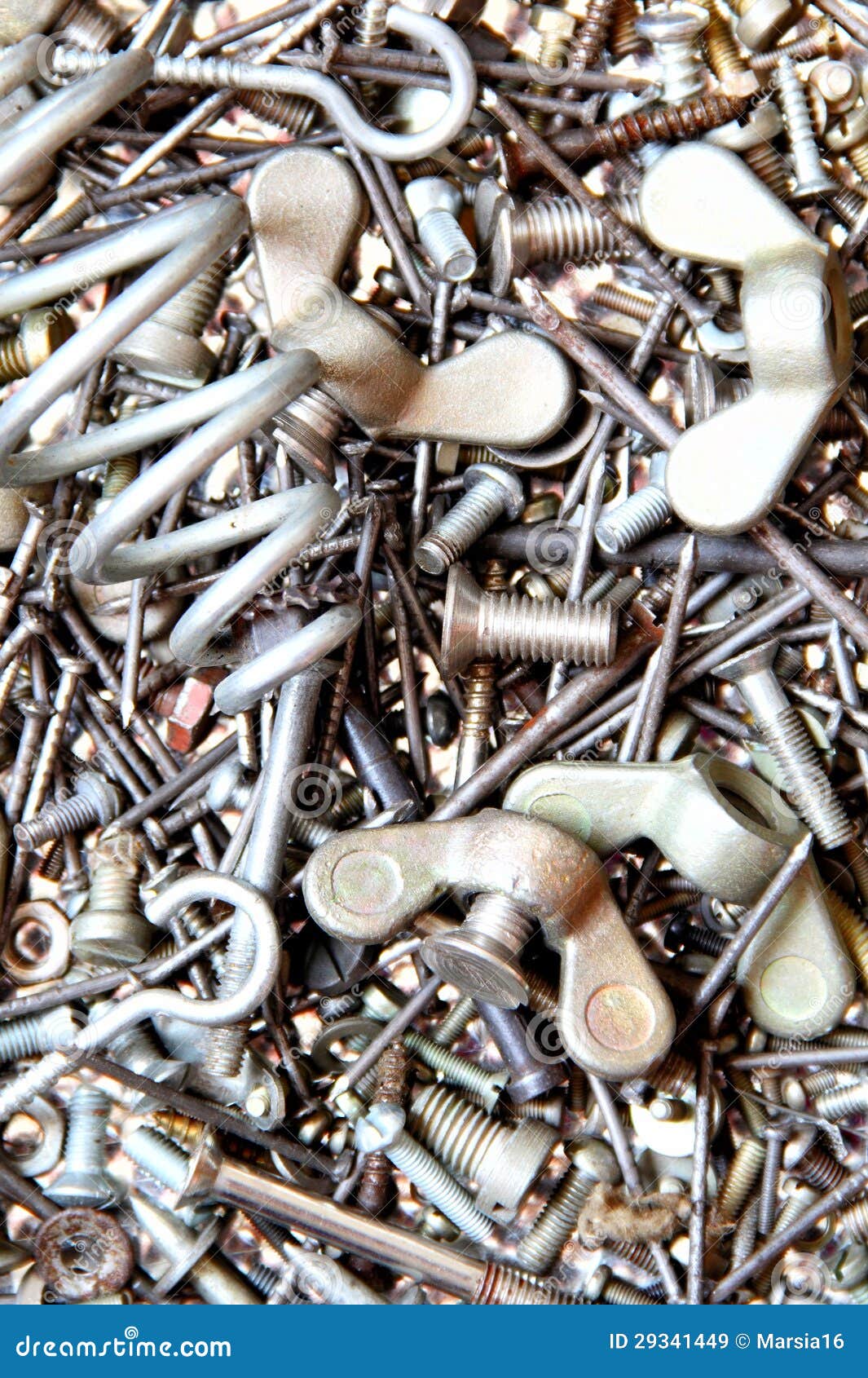 Metal fasteners stock image. Image of fasteners, aluminium - 29341449