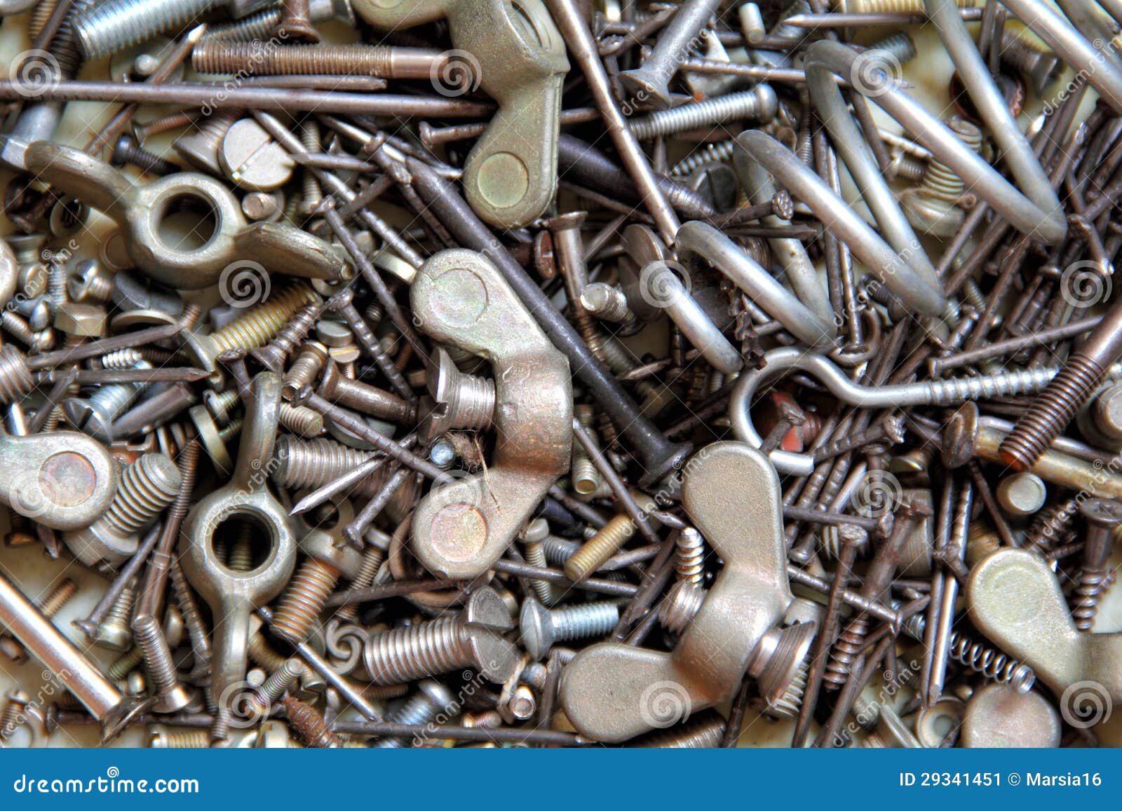 Metal fasteners stock image. Image of grey, fasten, industrial - 29341451