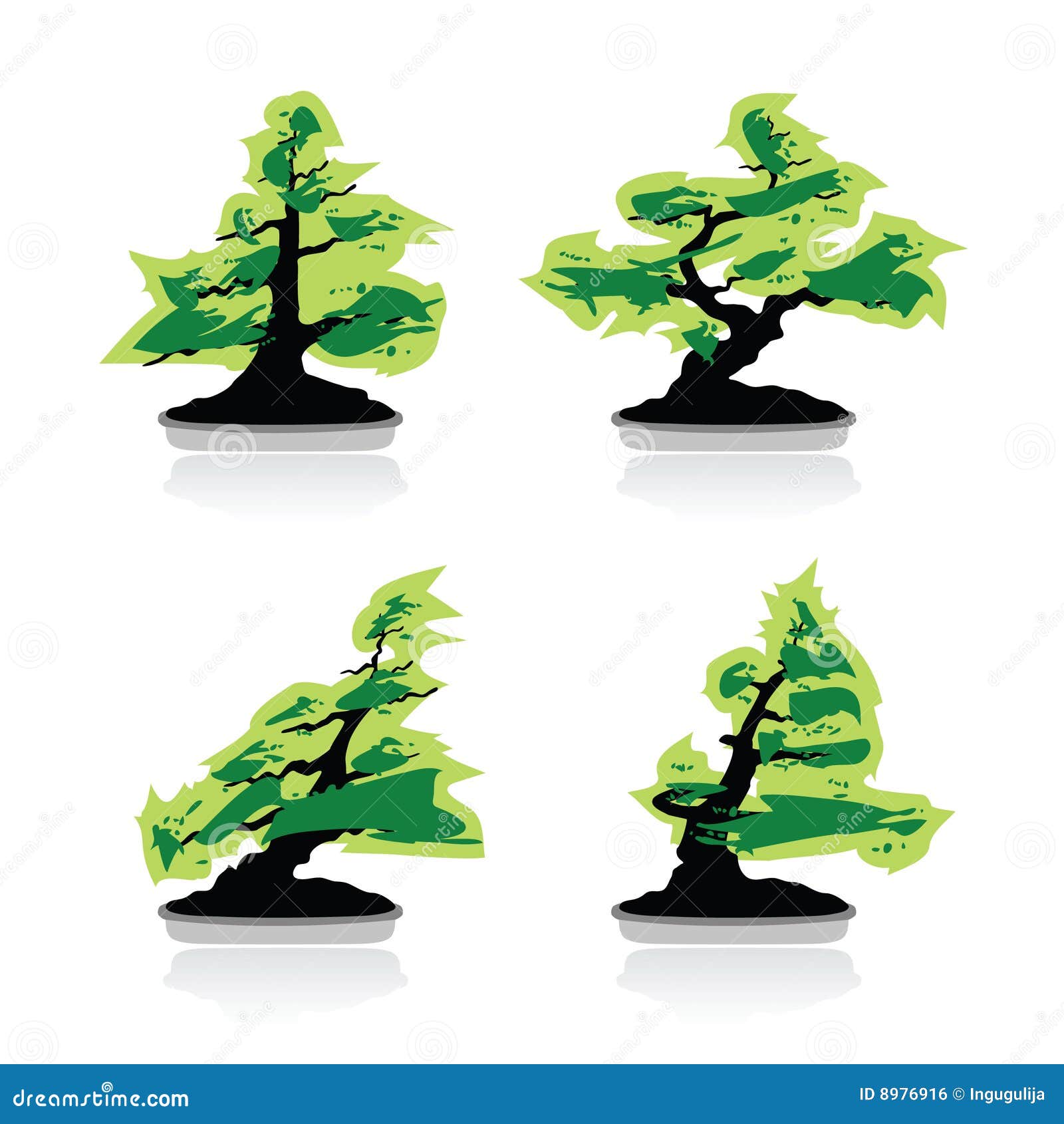 Windswept Pine Tree Stock Illustrations – 4 Windswept Pine Tree Stock ...