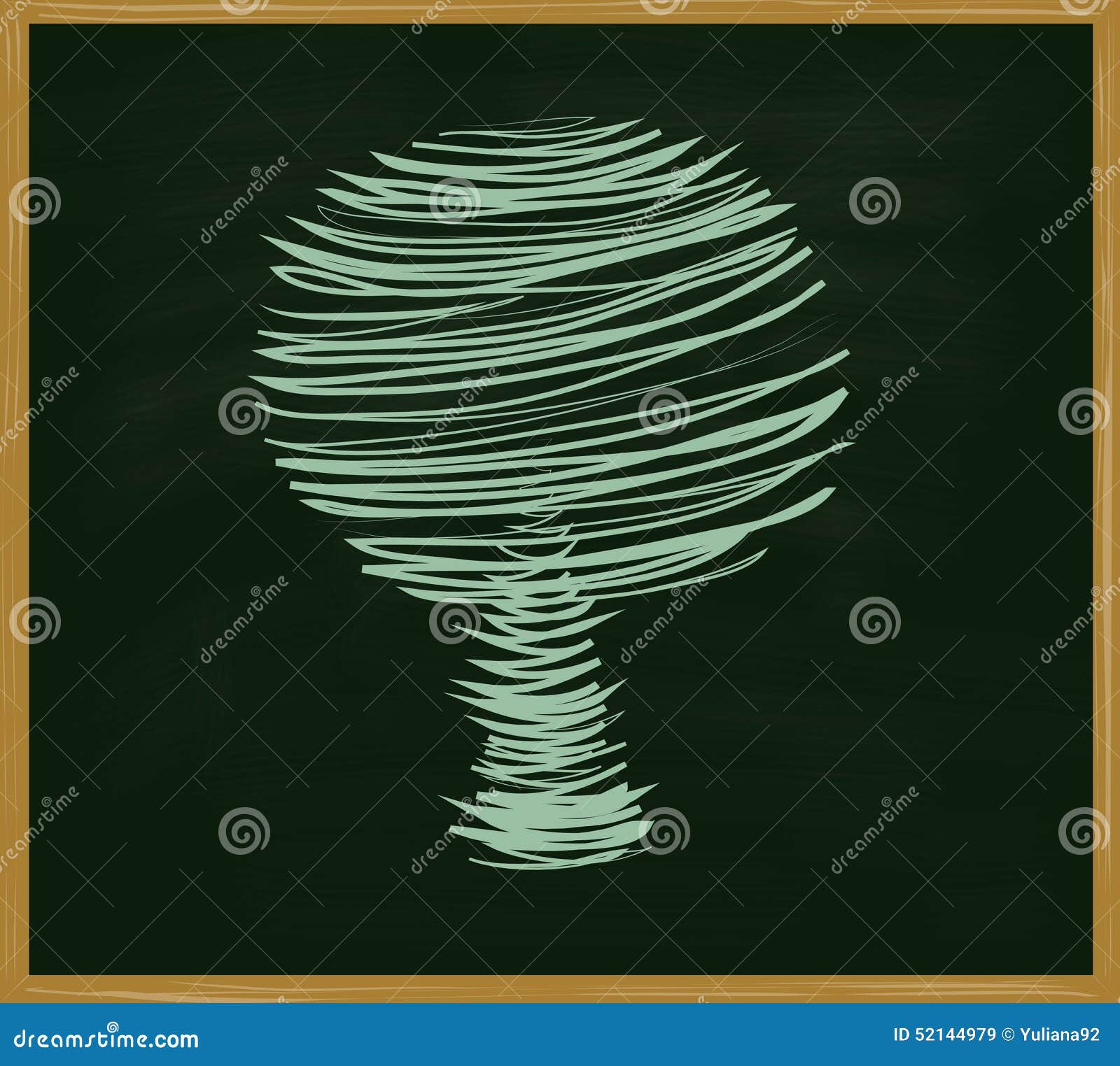 Tree stock vector. Illustration of board, tree, drawing - 52144979