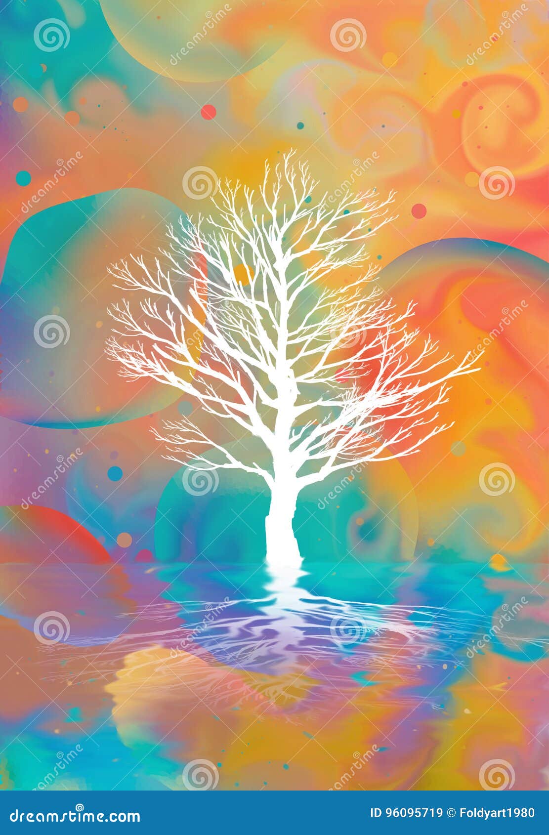 Tree abstract stock illustration. Illustration of summer - 96095719